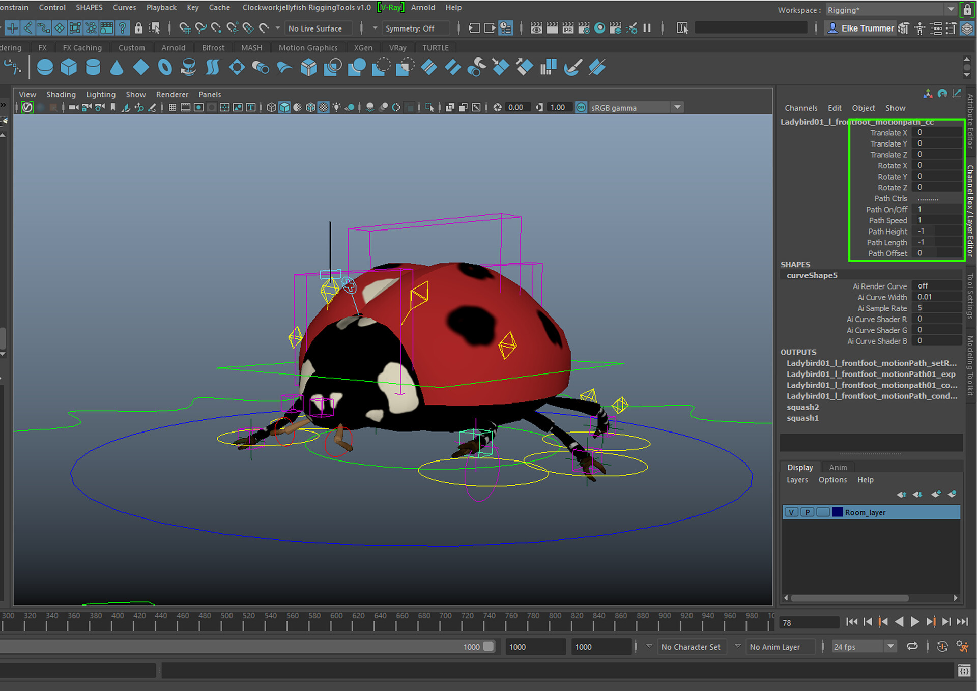 Elke Trummer - Procedural Animation script