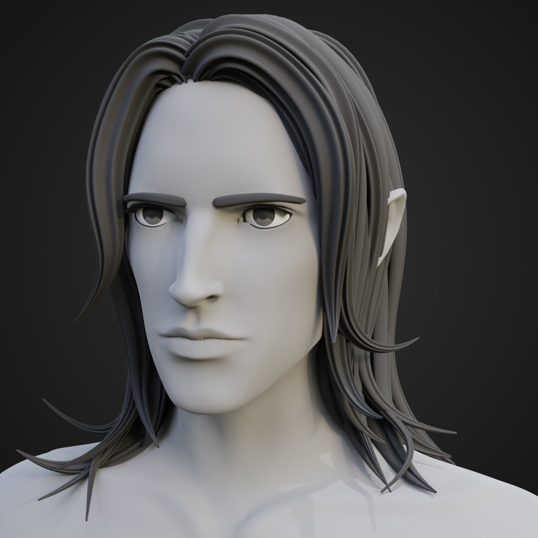 ArtStation - Sculpt Half Elf