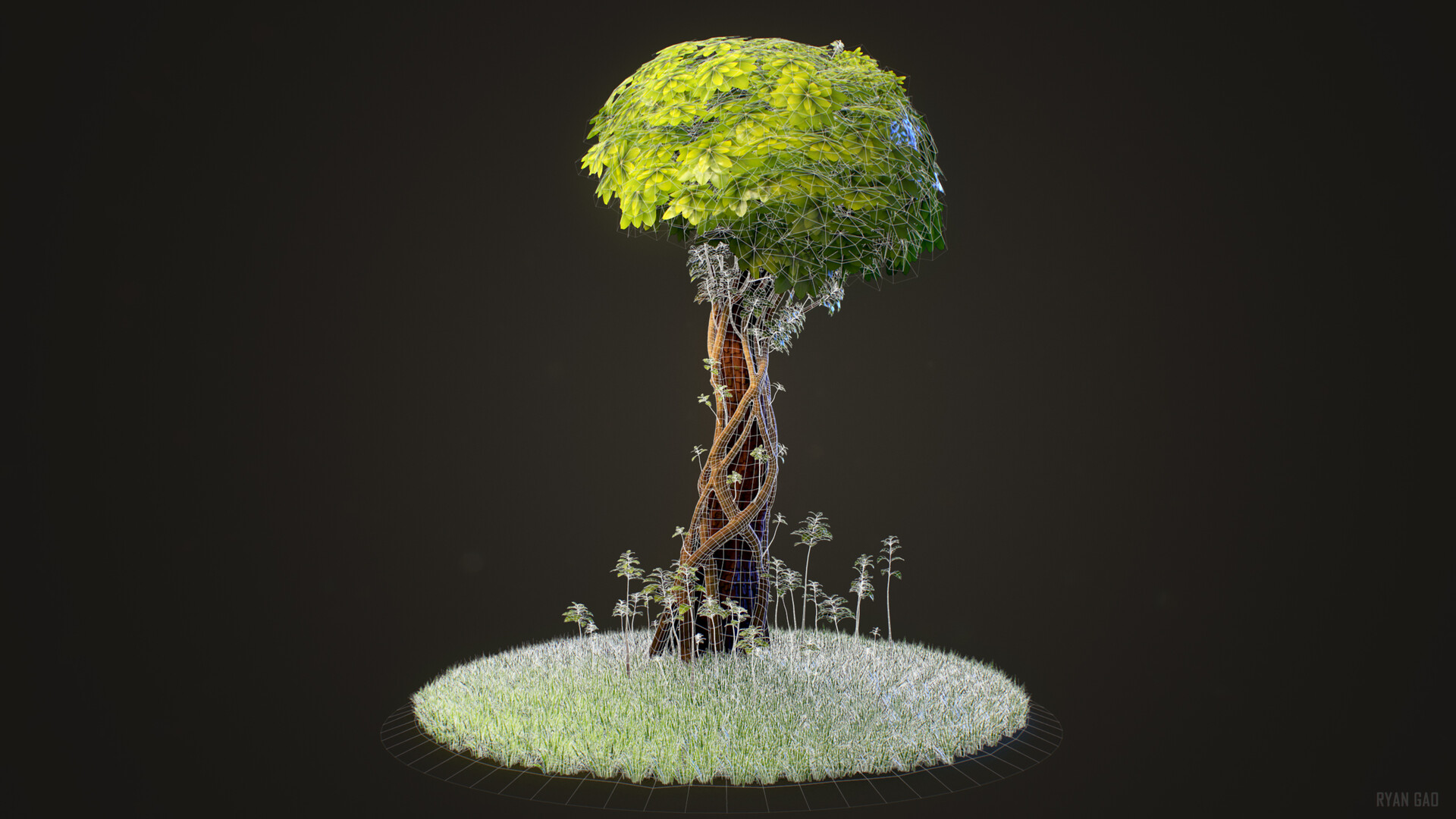 Ryan Gao - Stylized tree practice