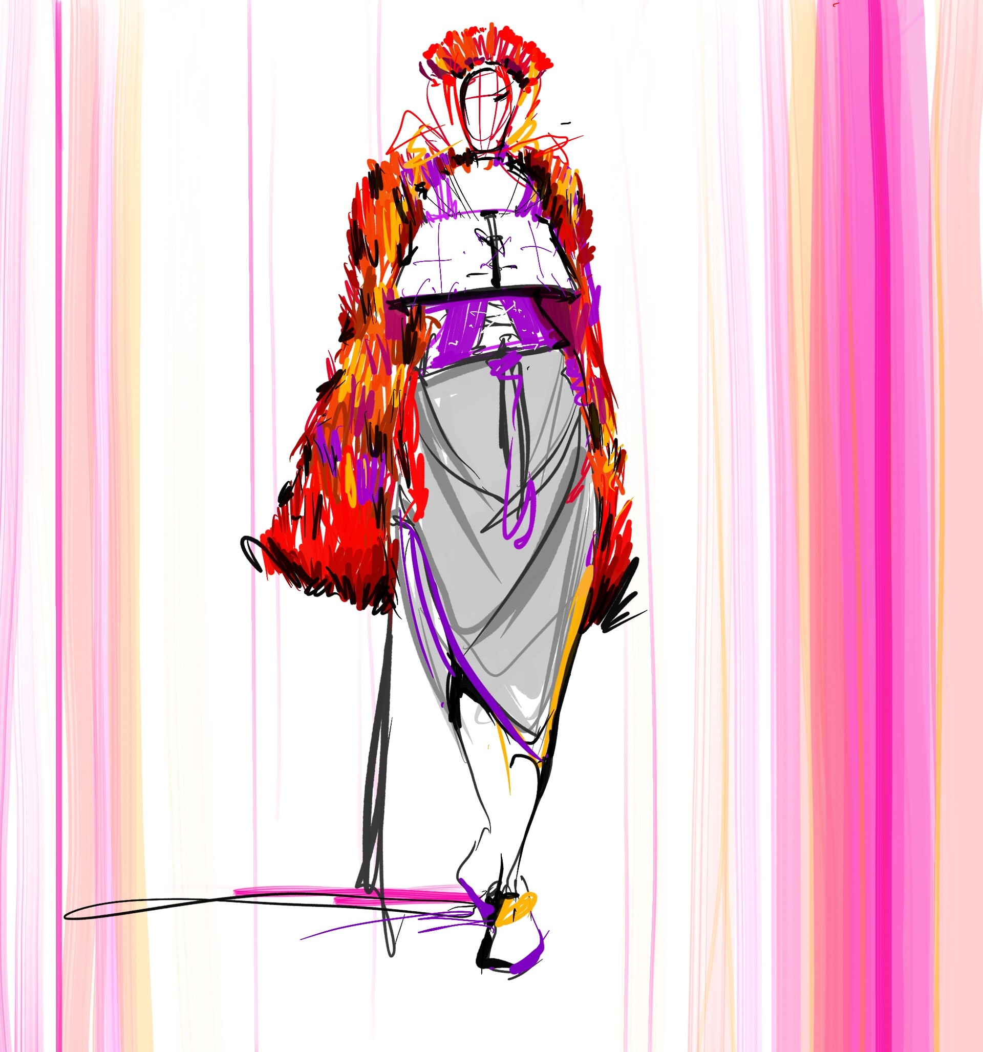 ArtStation - Fashion editorial illustration