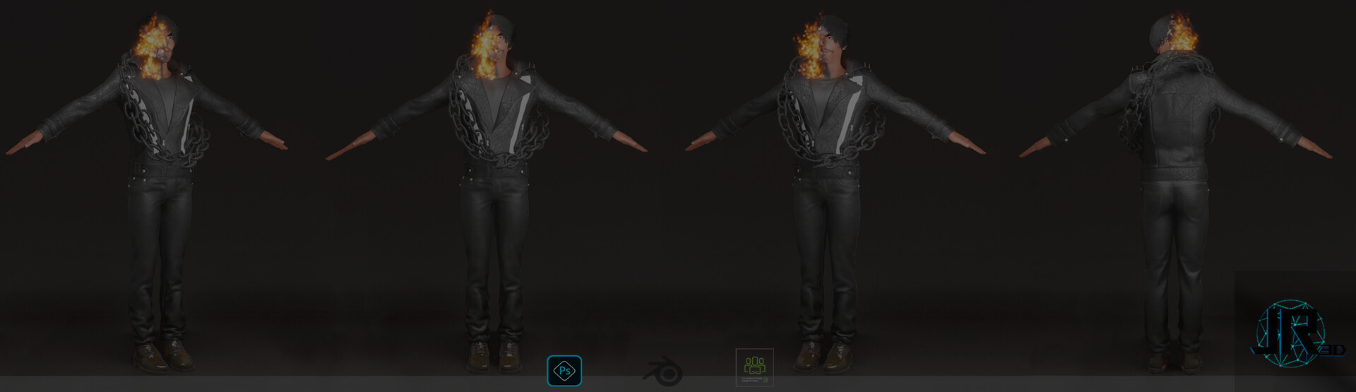 Jefferson Rodrigues - Norman Reedus as - Ghost Rider