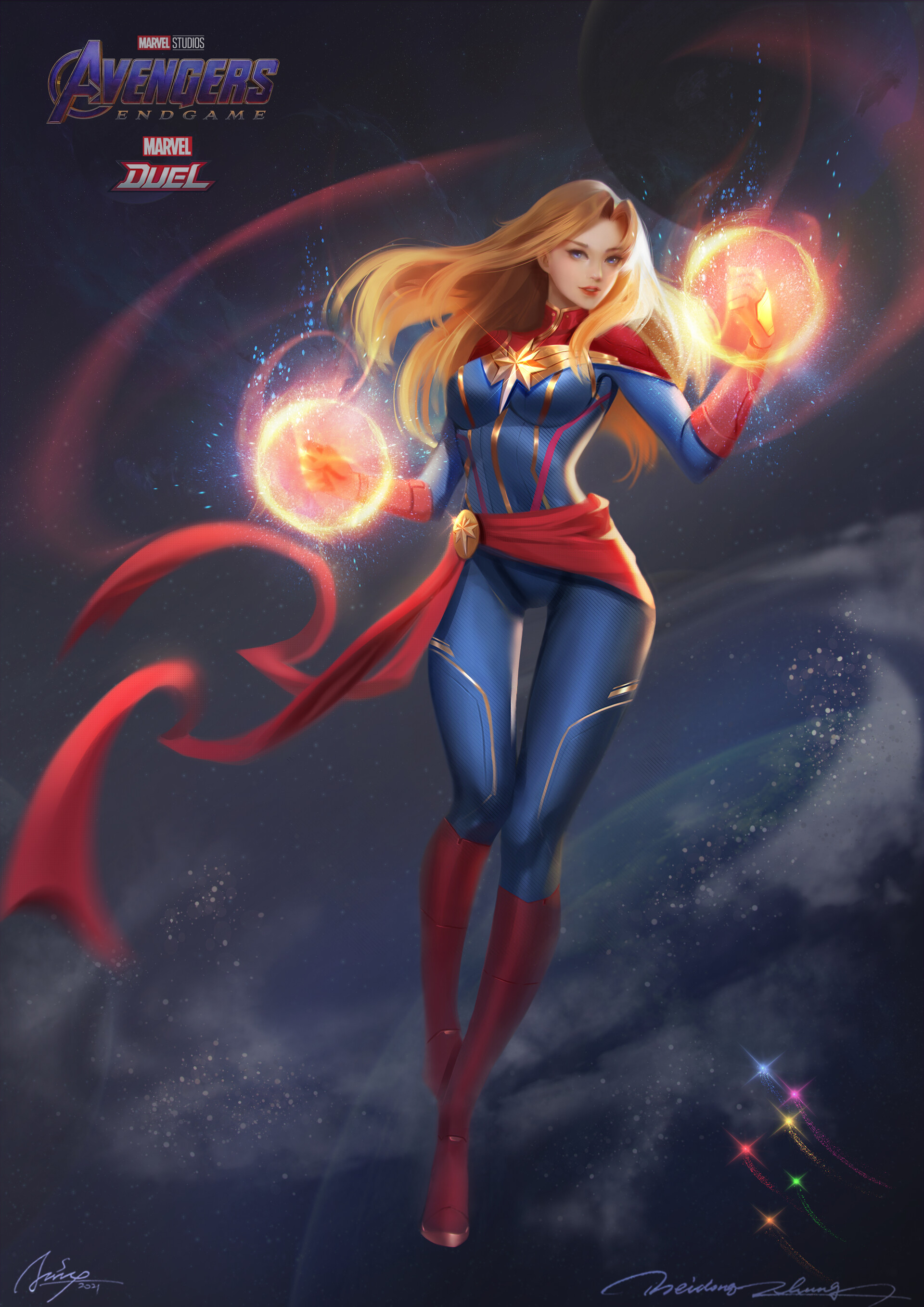 ArtStation - 【MARVEL】- Captain Marvel (Fanart)