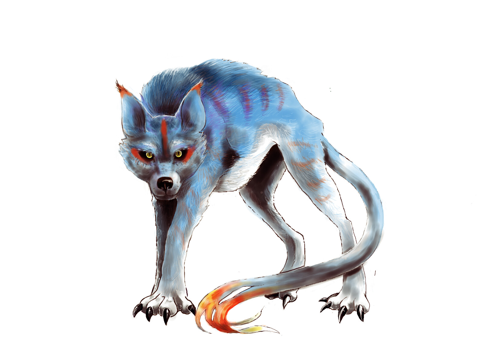 ArtStation - The Blue Wolf (study)