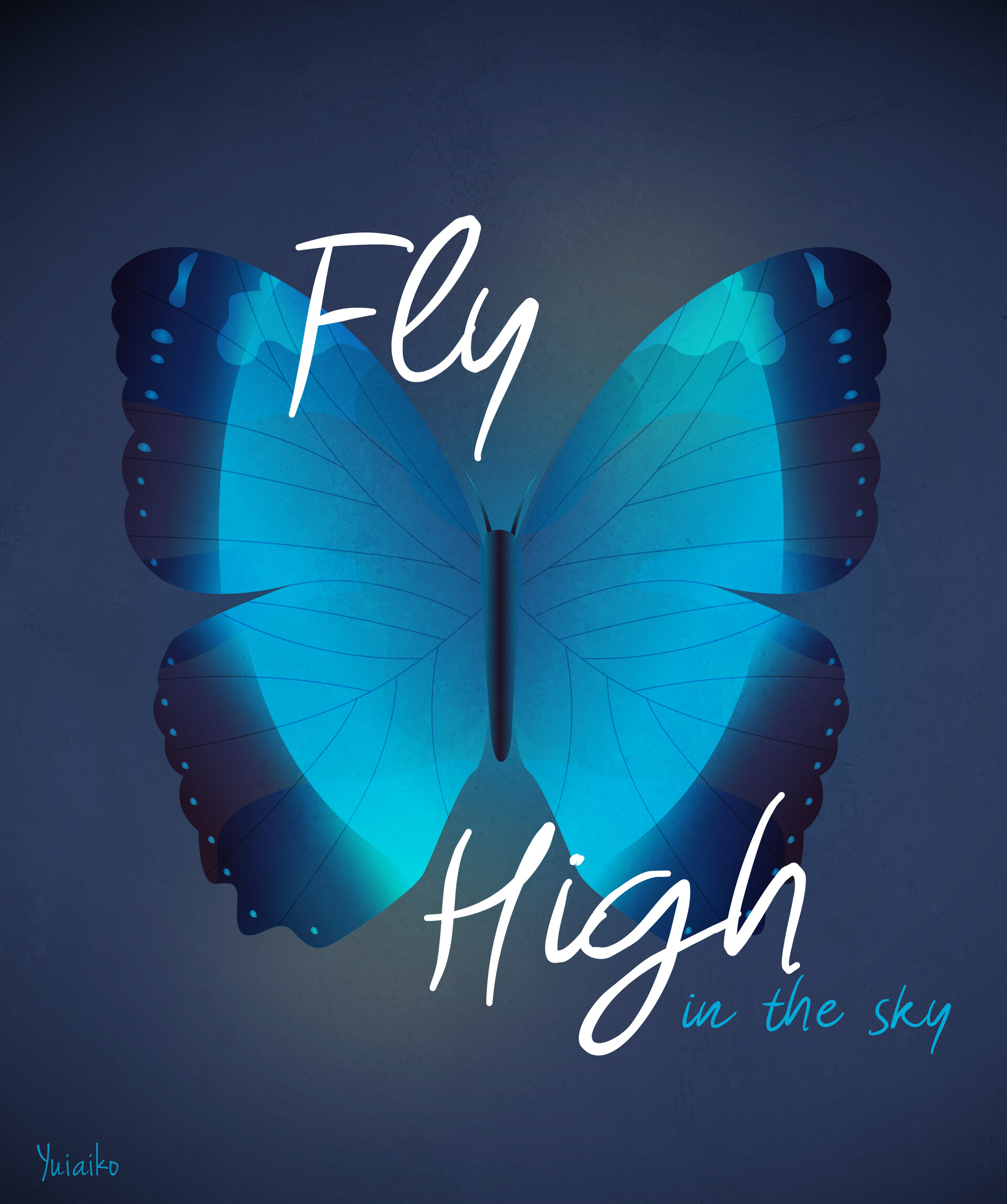 ArtStation - Butterbly Illustration Fly High
