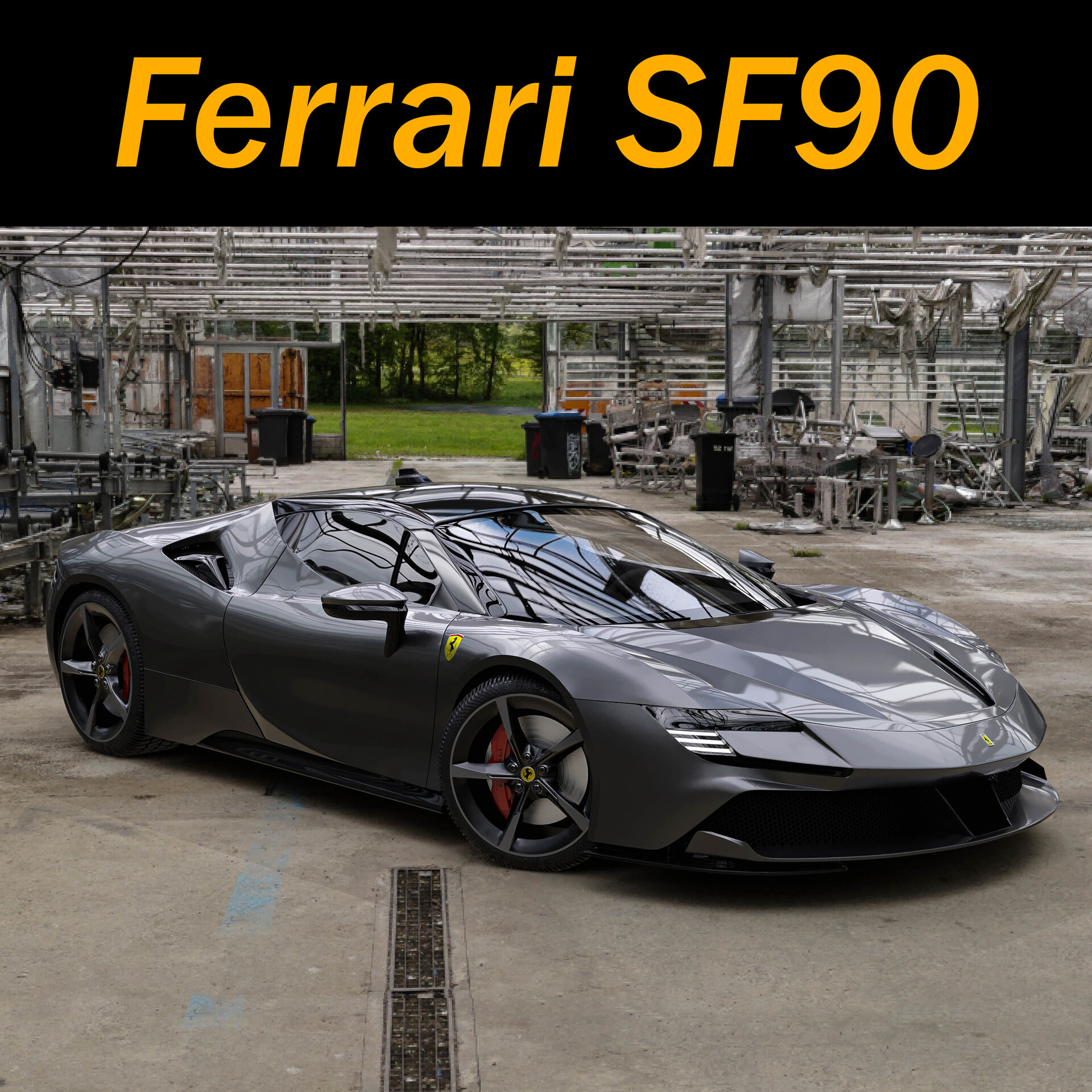 ArtStation - Ferrari SF90