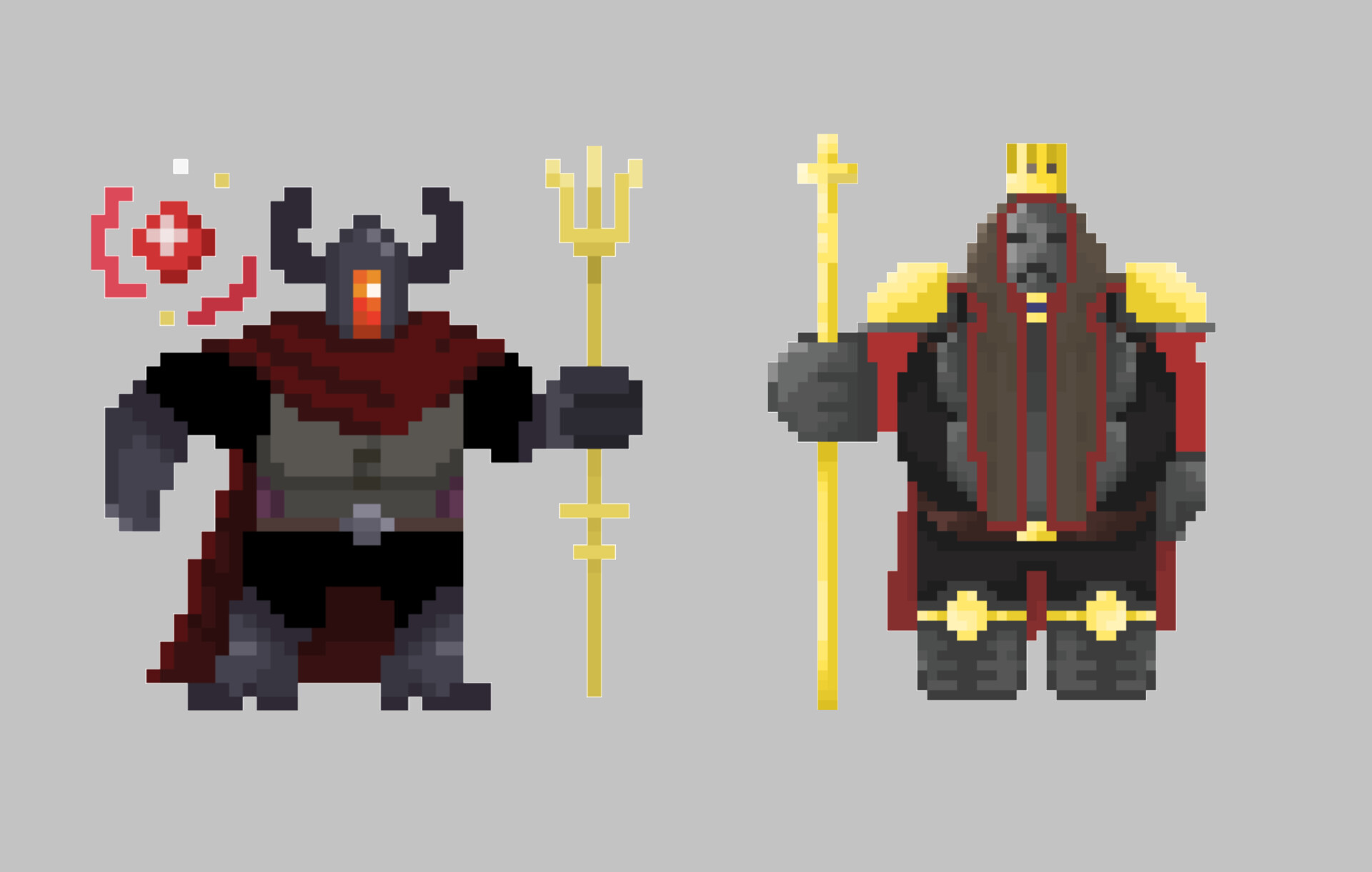 ArtStation - High Palace Enemies - Pixel Art