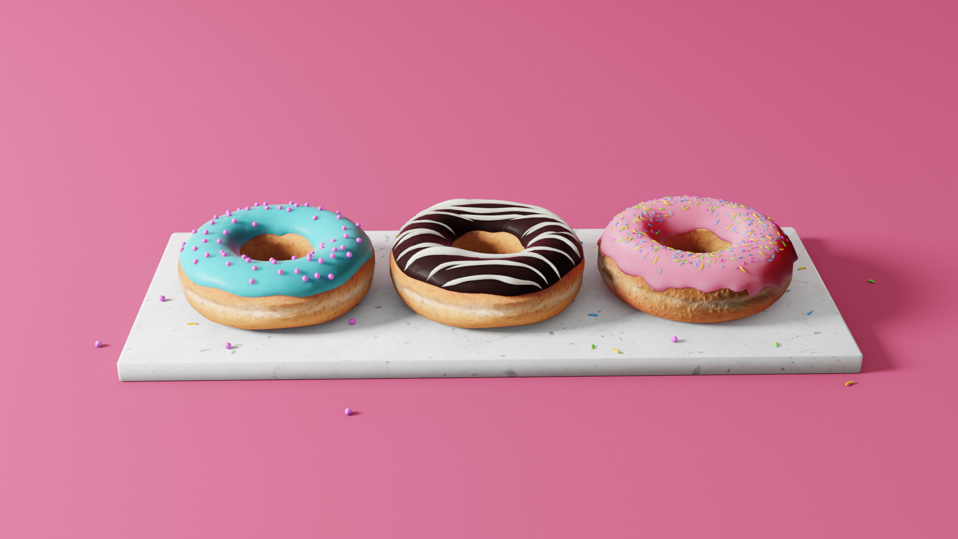 ArtStation - First lesson Blender: Donut