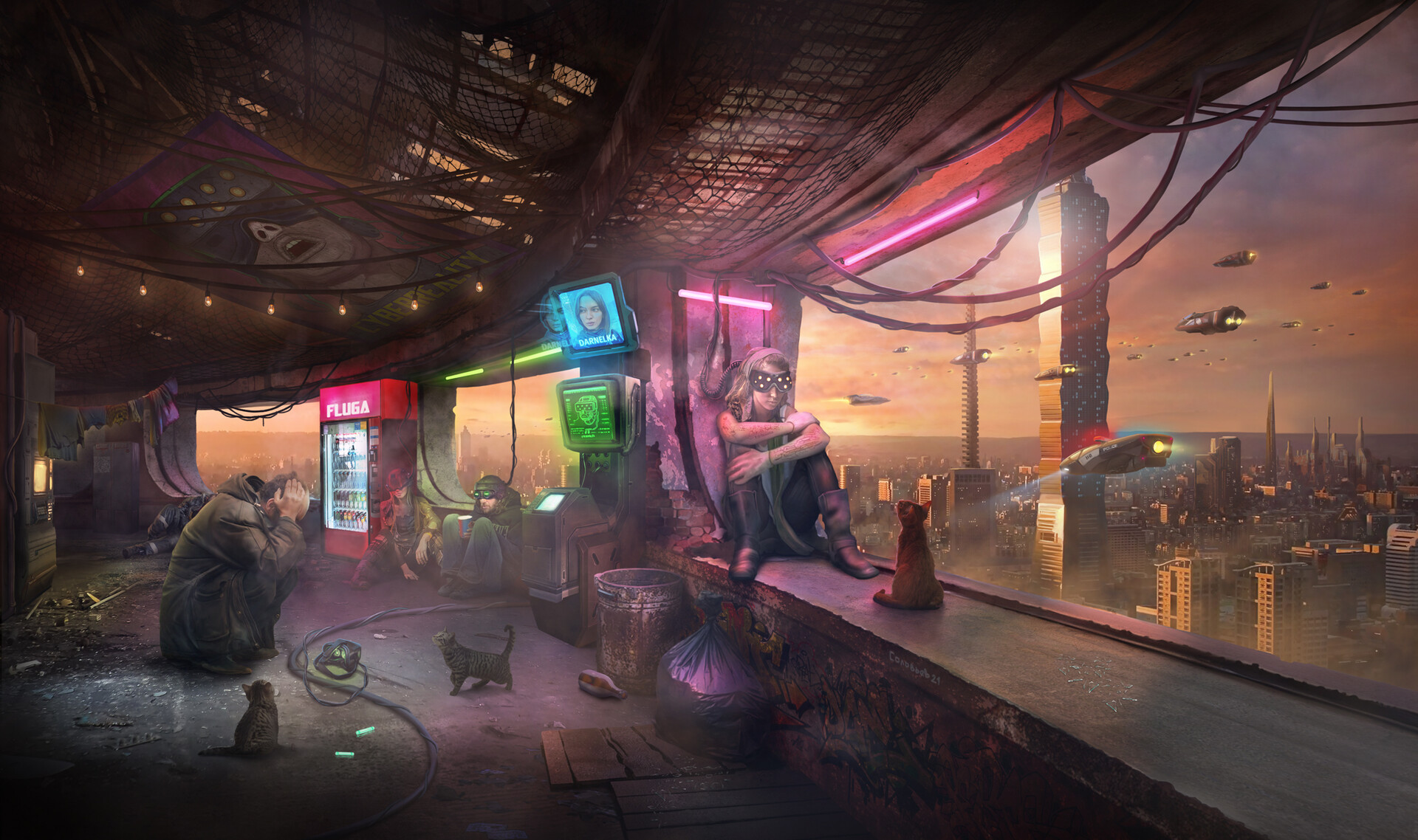 Dreams by Igor Solovyev : r/Cyberpunk