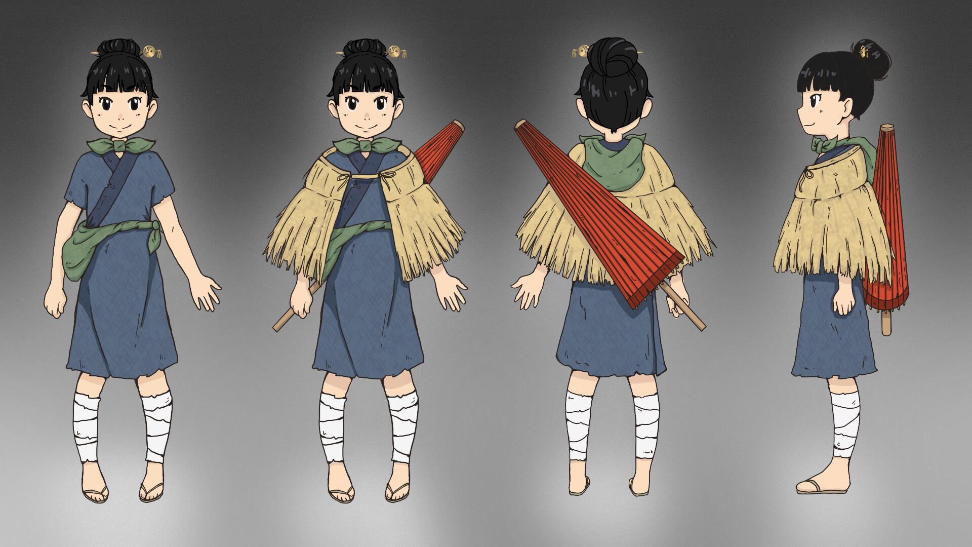 ArtStation - Mercy character model sheet and callout sheet