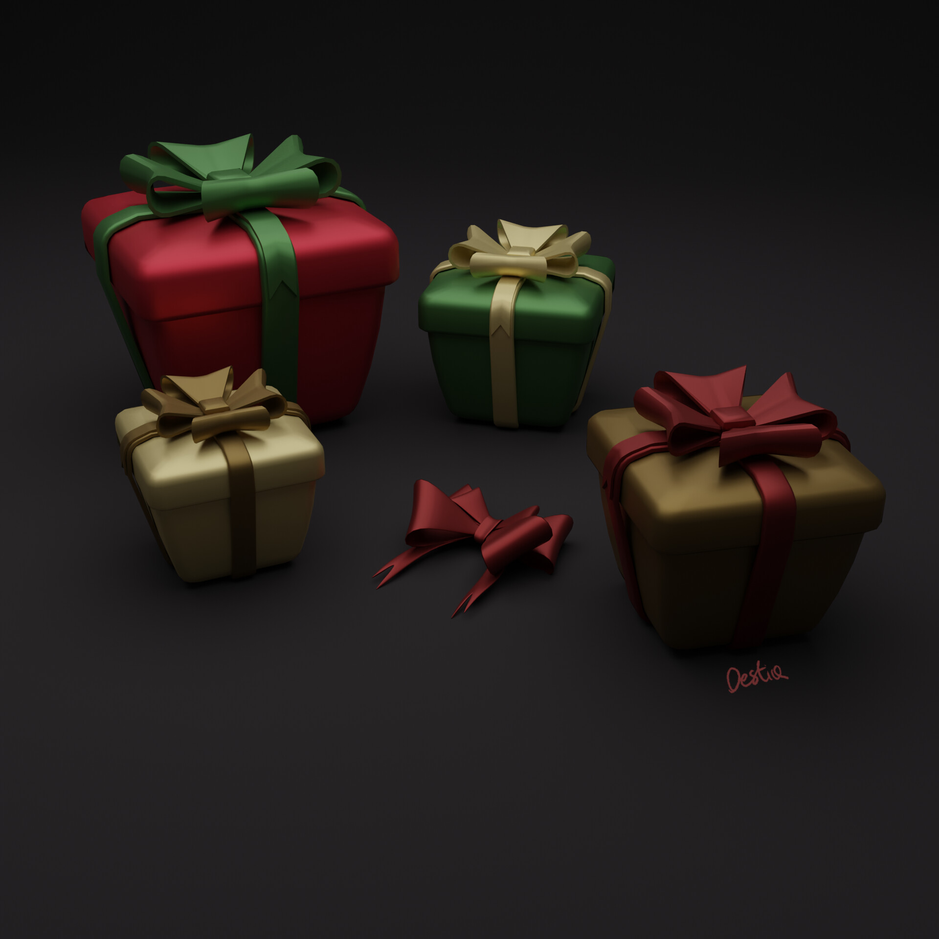 ArtStation - 3D Christmas Gifts