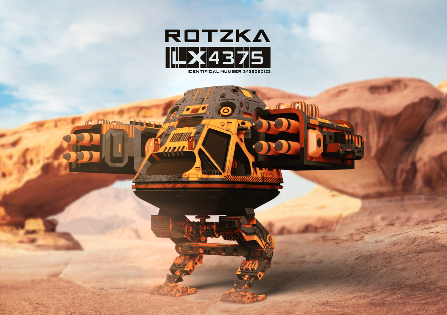 ArtStation - 3D Sci-Fi Mech Robot Warrior