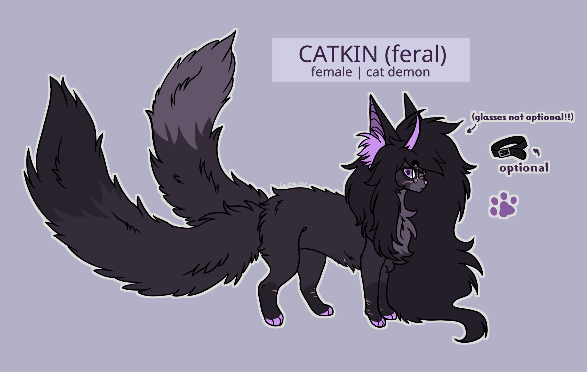ArtStation - OC REFERENCE SHEET CATKIN (feral)