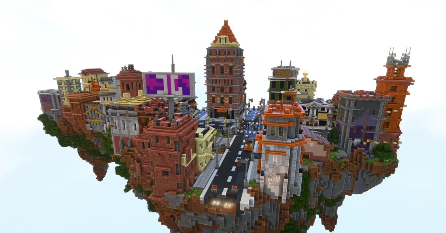 ArtStation - Urban City District I made for Jeracraft Minecraft Server