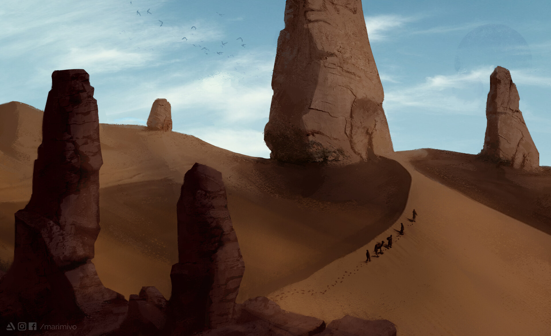 Mariéllen Ivo de Sousa - Alien Desert Concept Art