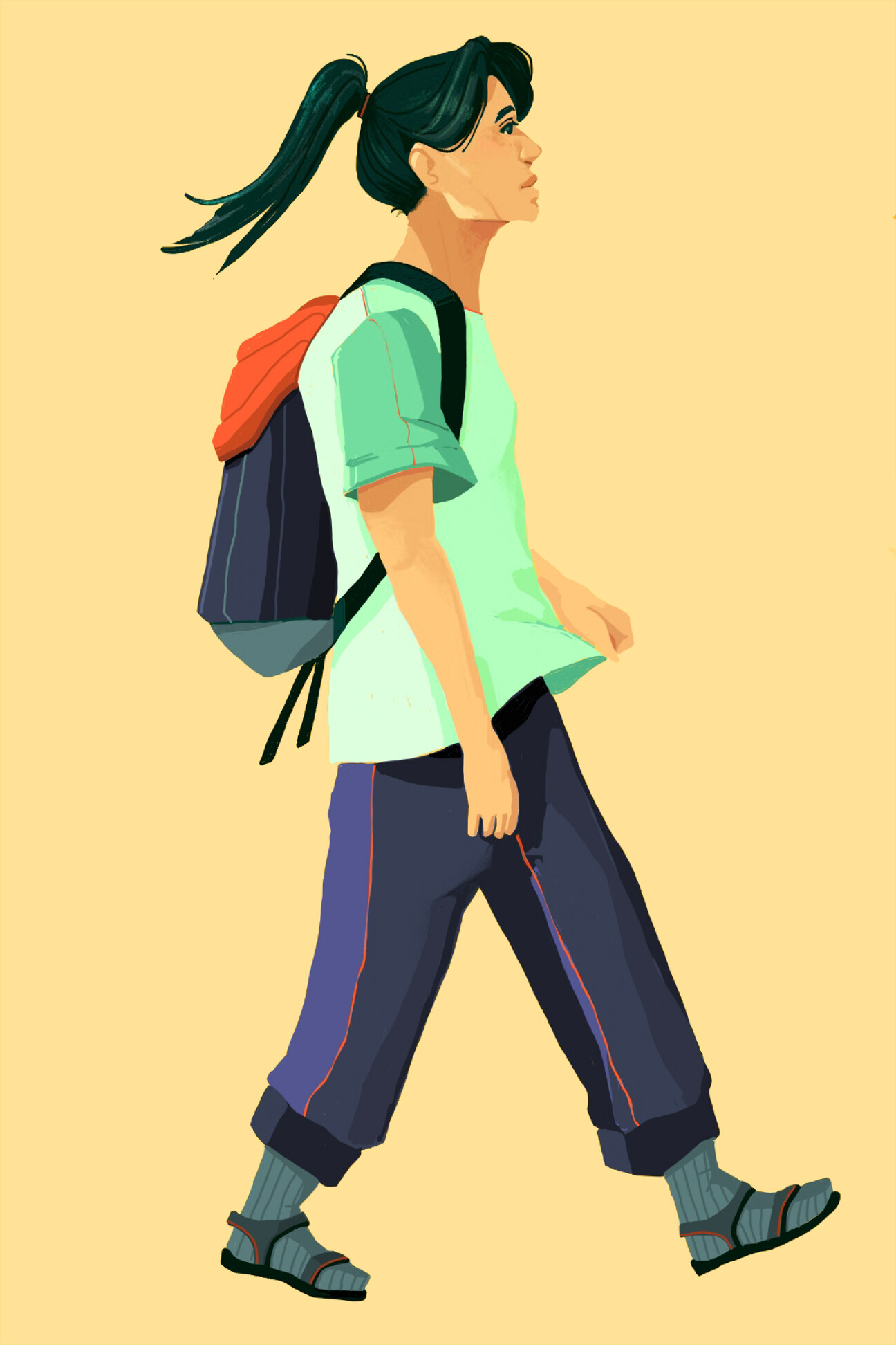 Walking Into Class Cartoon