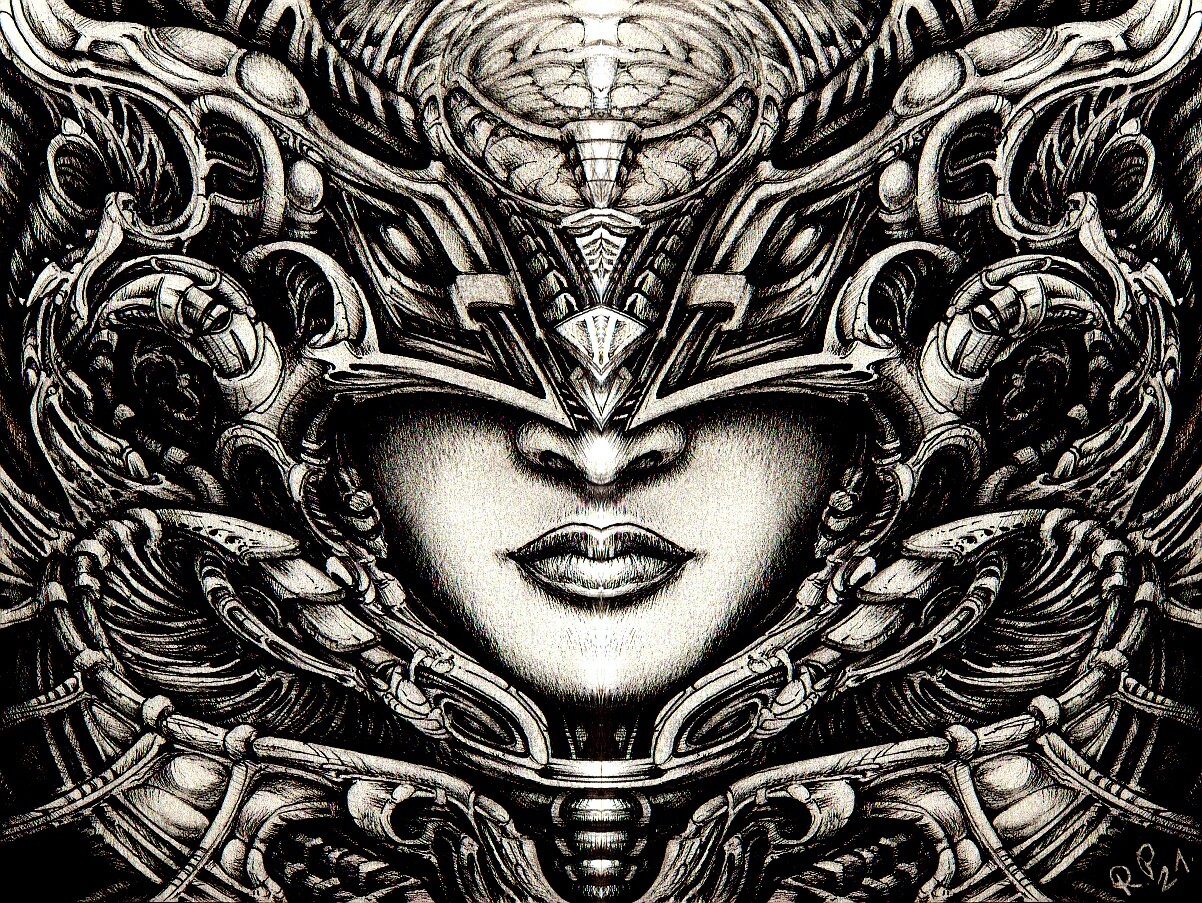 ArtStation - Bioorganic Lady face