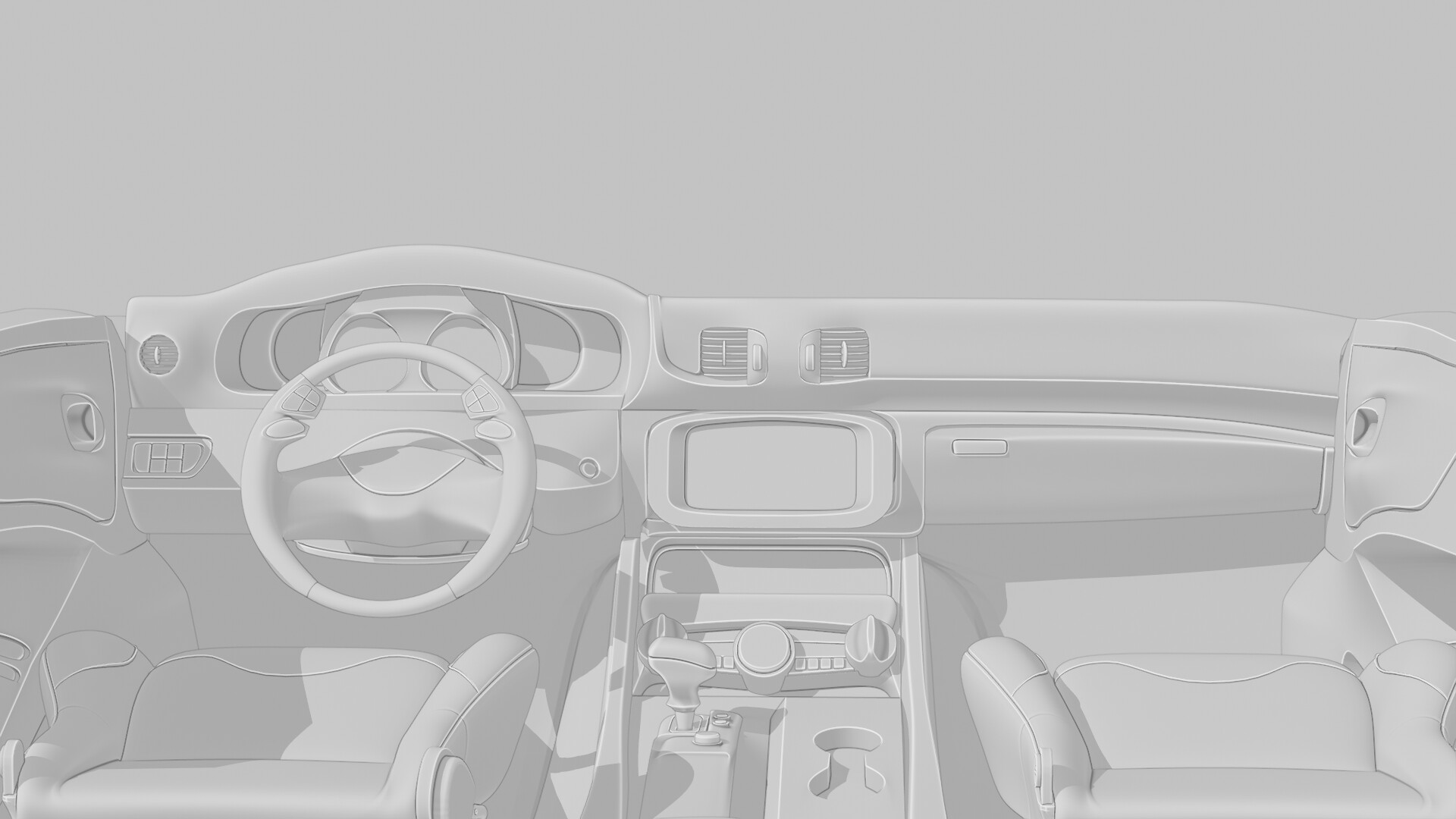 ArtStation - interior design electric car