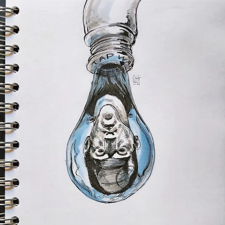 Gabor Csigas - Cthulzilla, AstroMantis, and other sketches