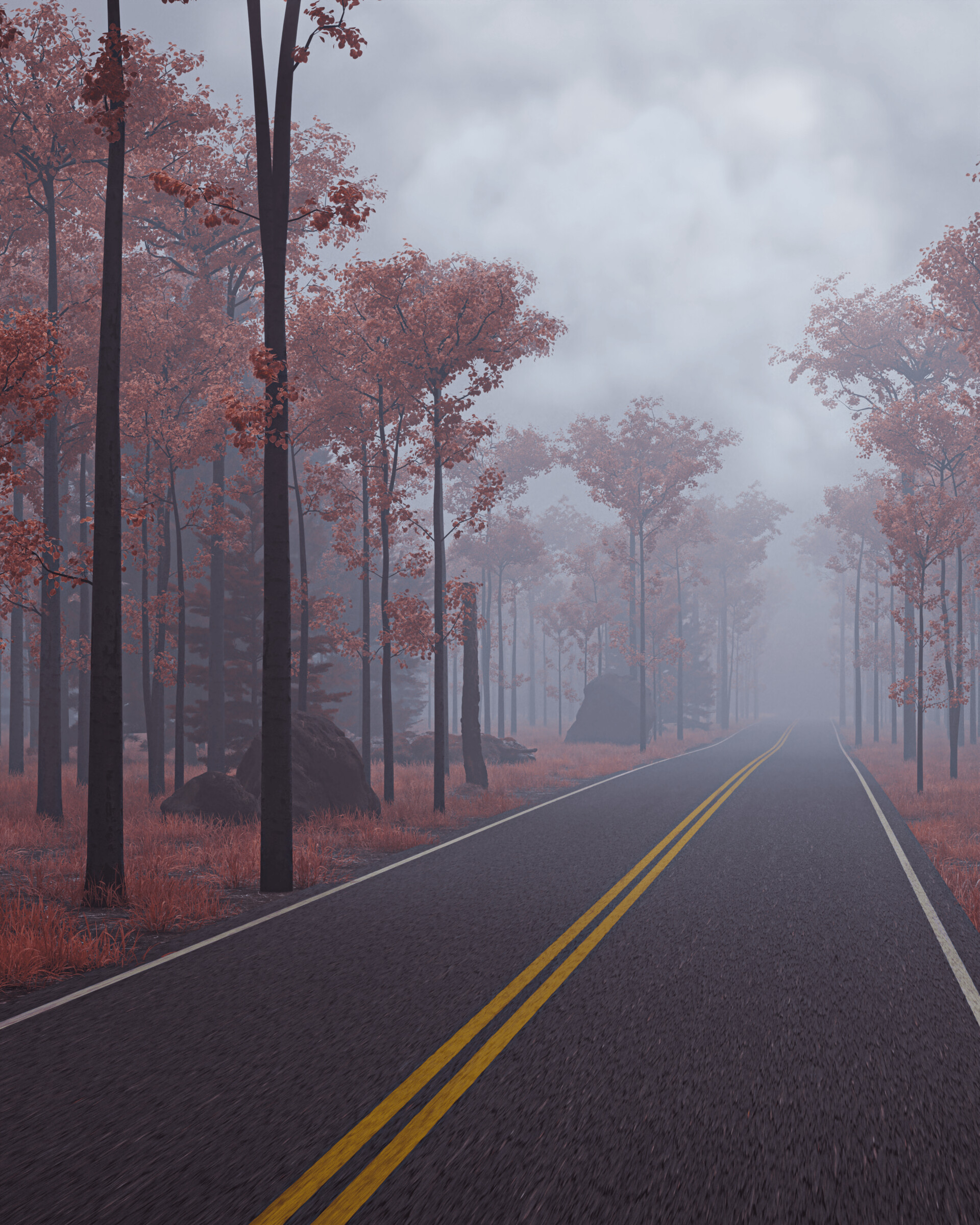 ArtStation - Misty Road
