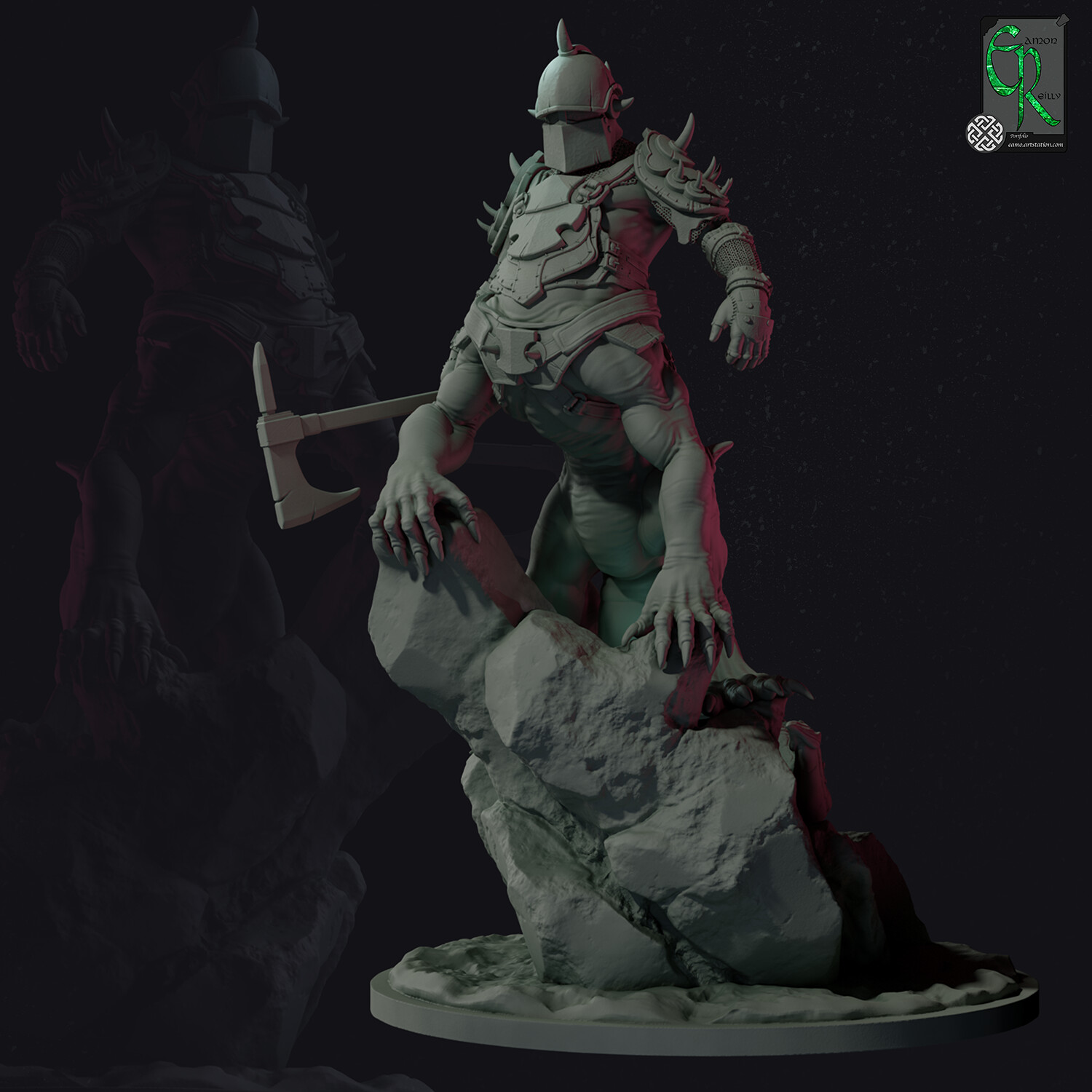 Eamon Reilly - Dragon Centaur Miniature/Statuette