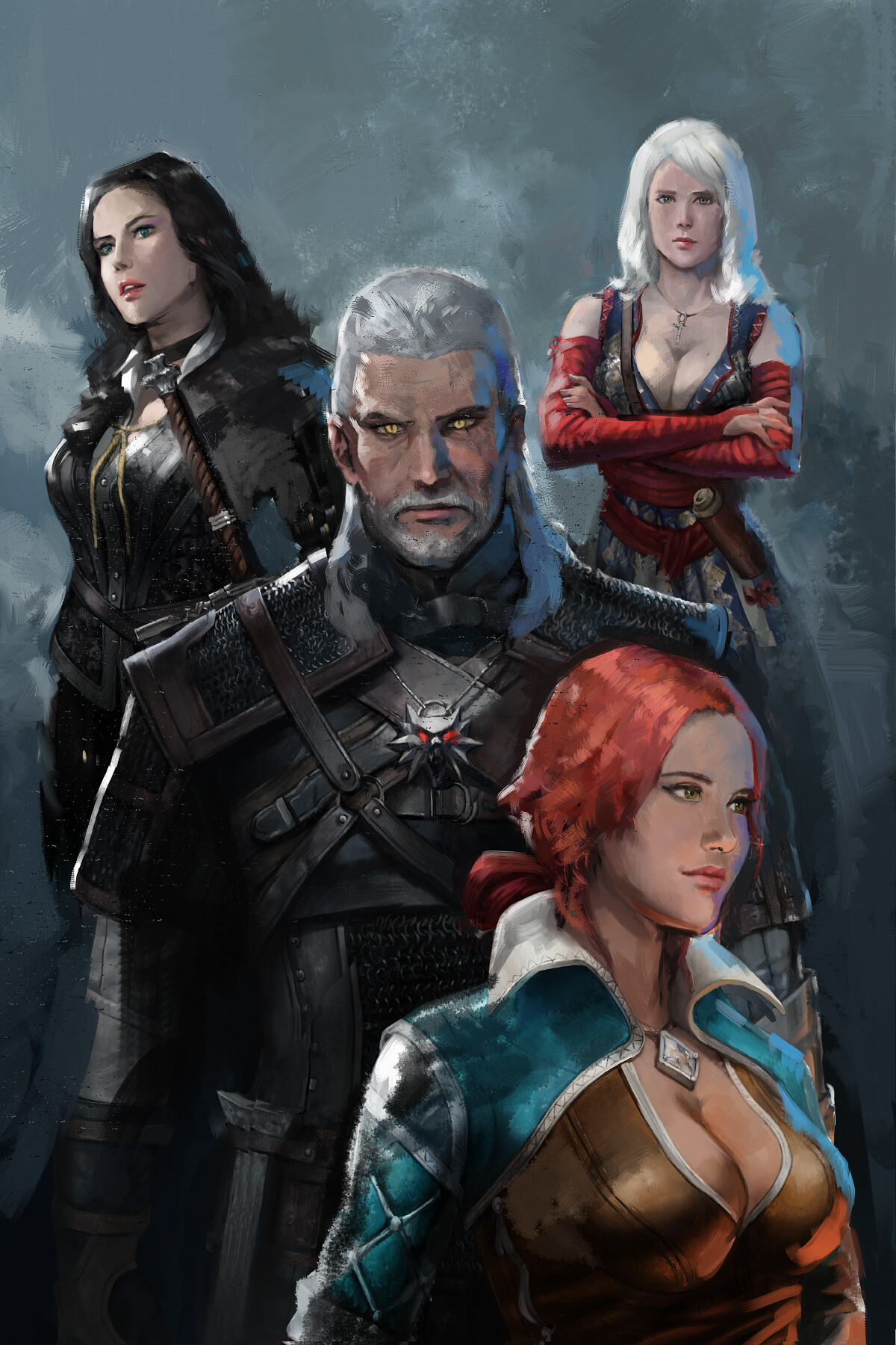 ArtStation - A Witcher and Three Sorceresses