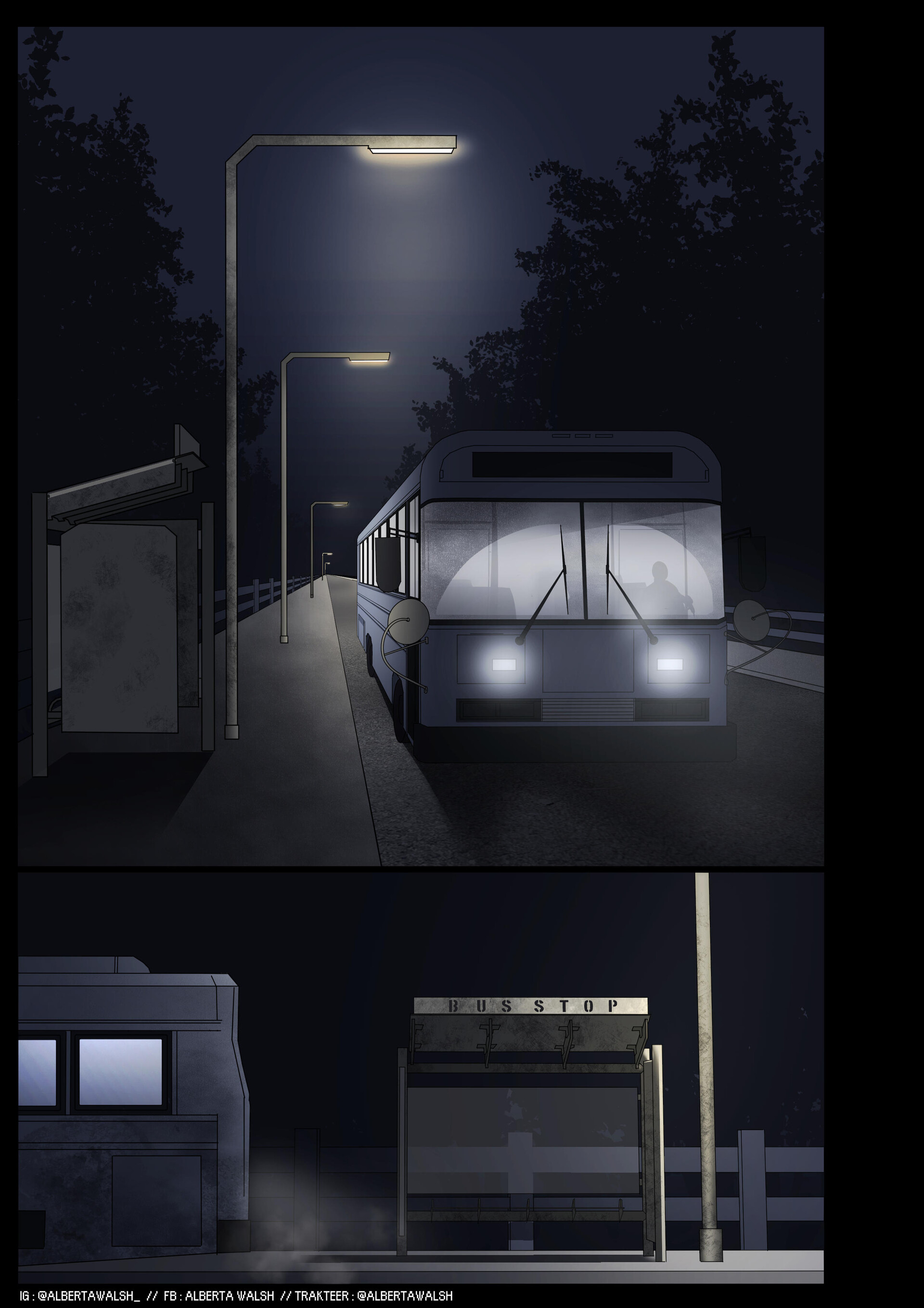 ArtStation - The Bus Stop