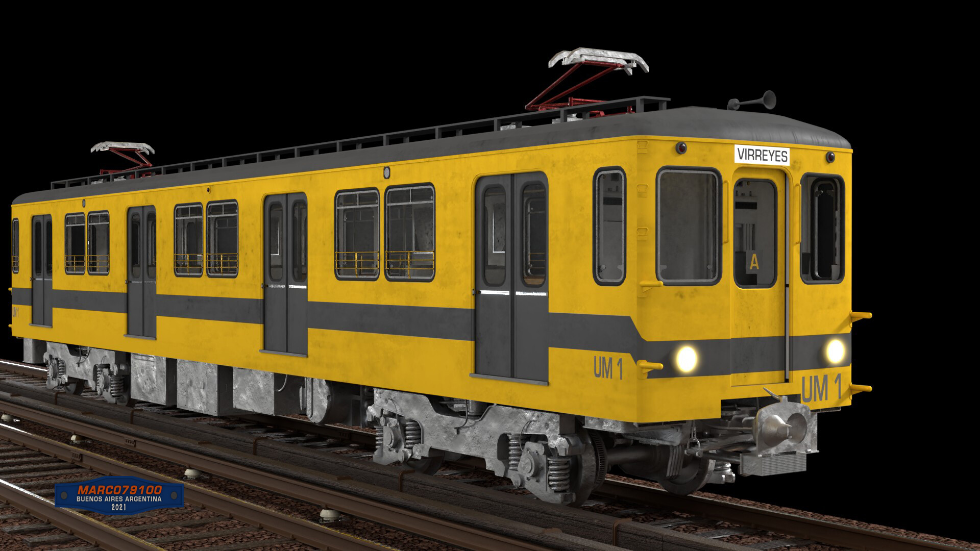 ArtStation - CAF-GEE from Buenos Aires Subway (E - Line)