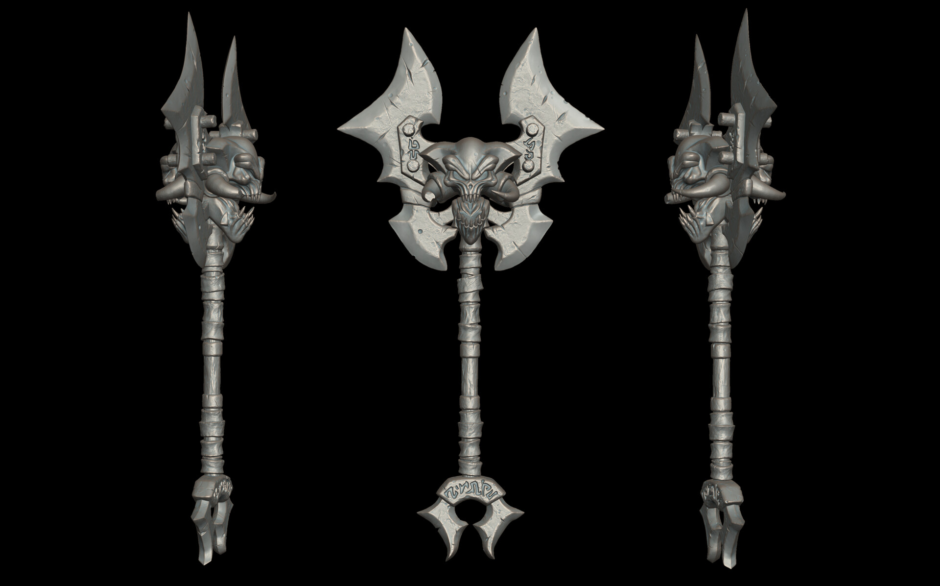 ArtStation - Axe with skull