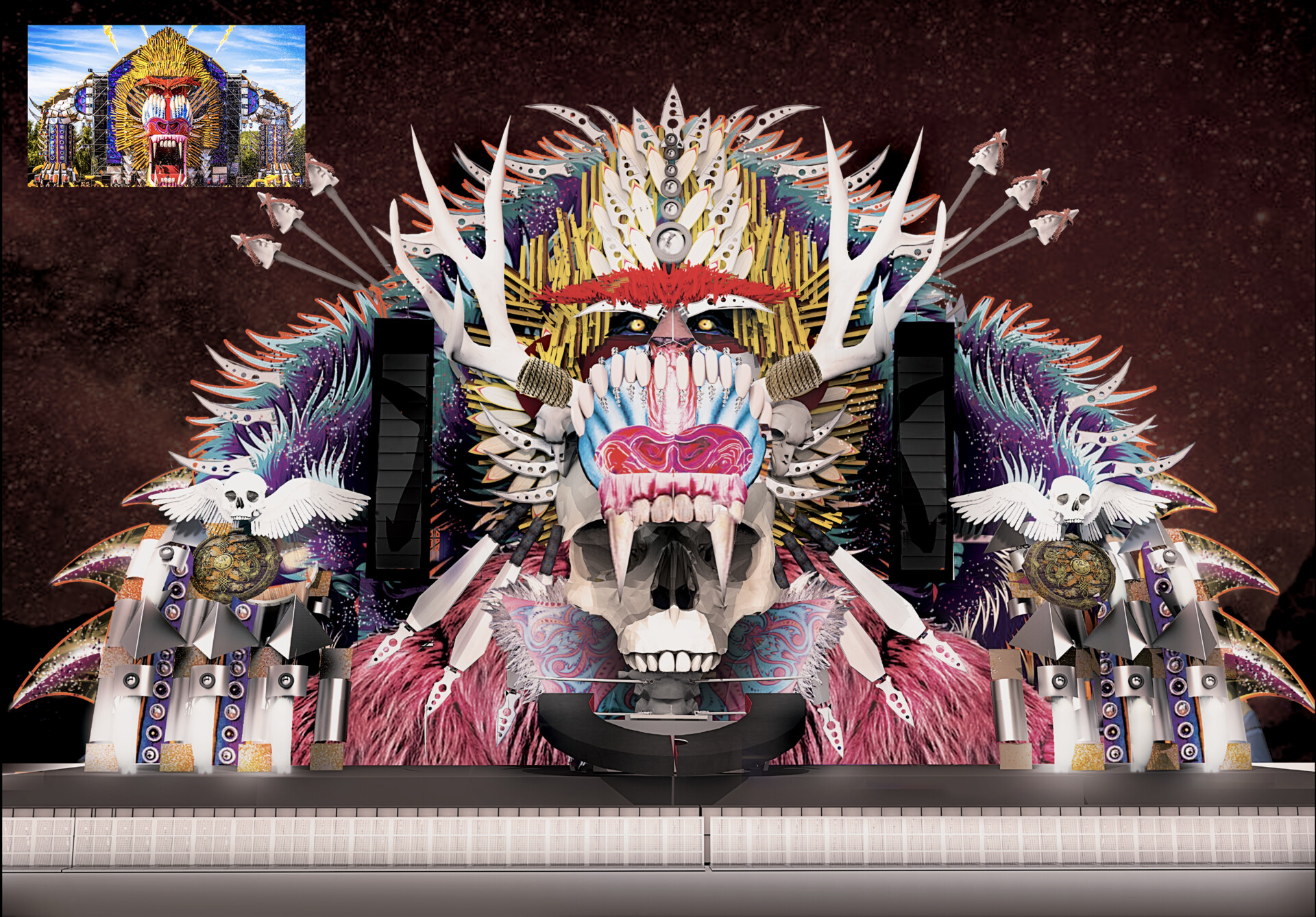 ArtStation - Festival stage ape