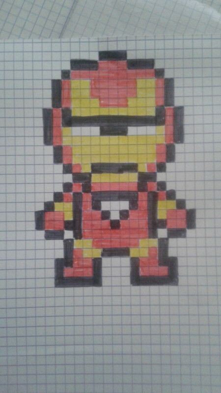 ArtStation - 2D PIXEL OF IRON MAN