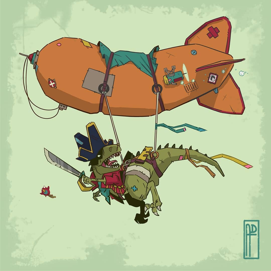 ArtStation - Dino-Blimp