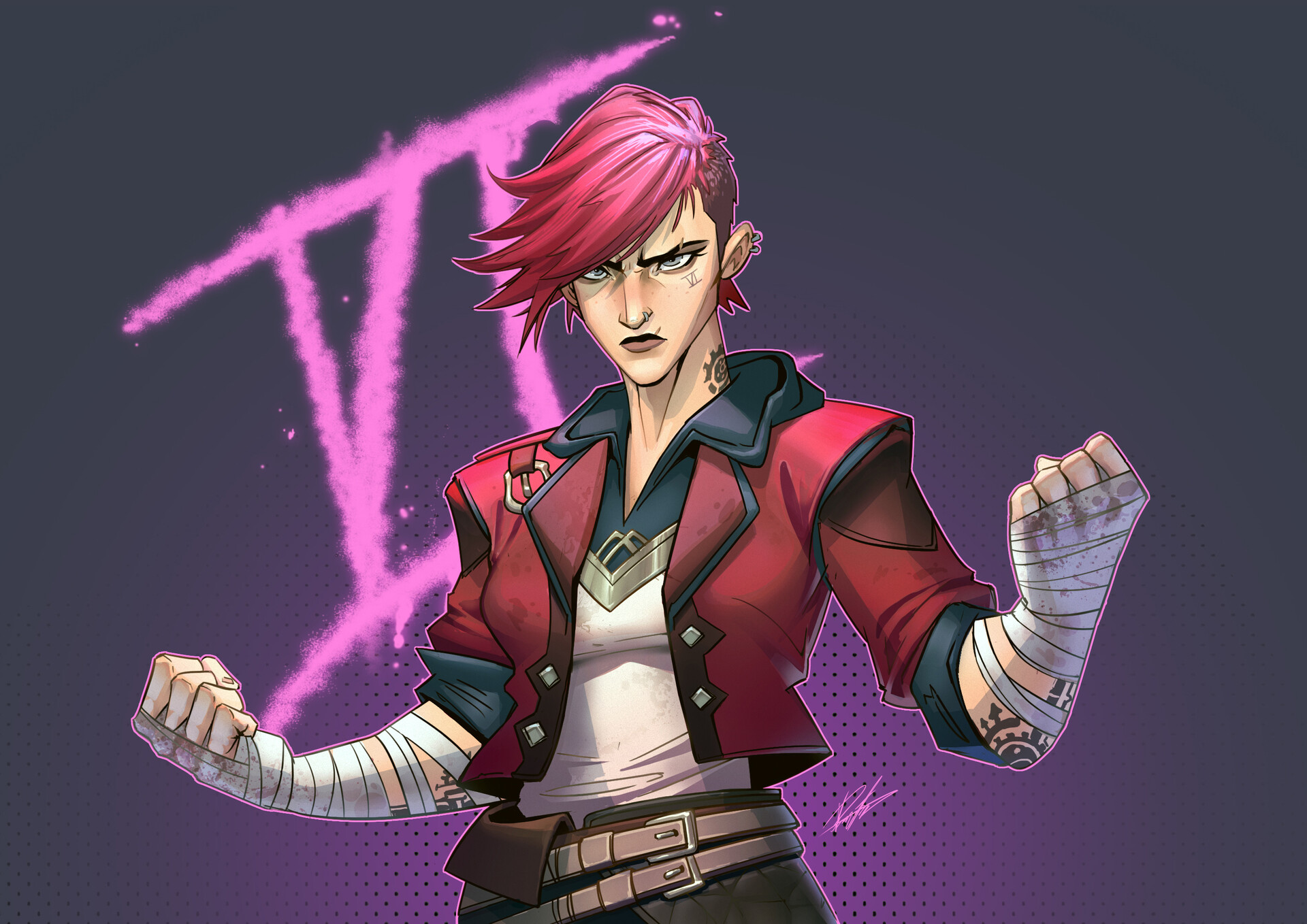 ArtStation - VI - Arcane fanart