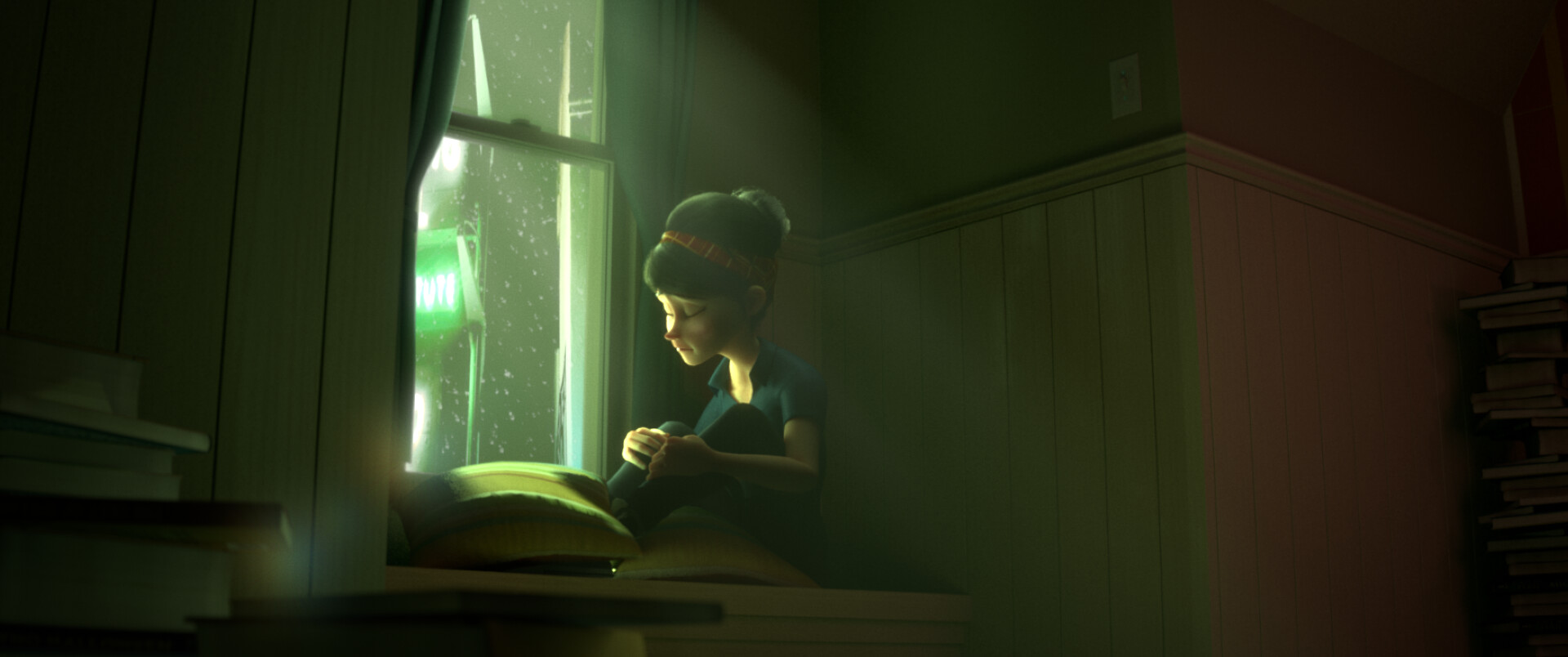 ArtStation - Sadness in neon