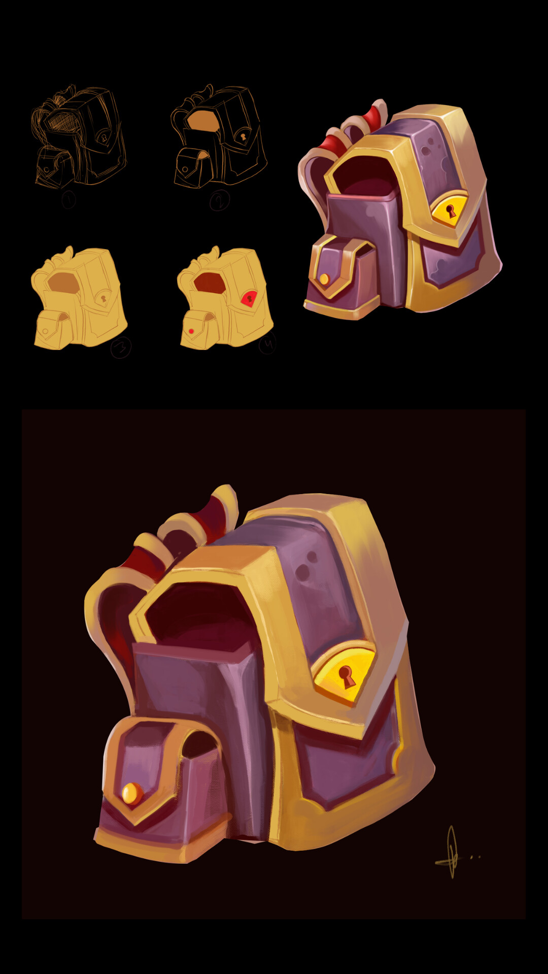 ArtStation - Game prop - Bag