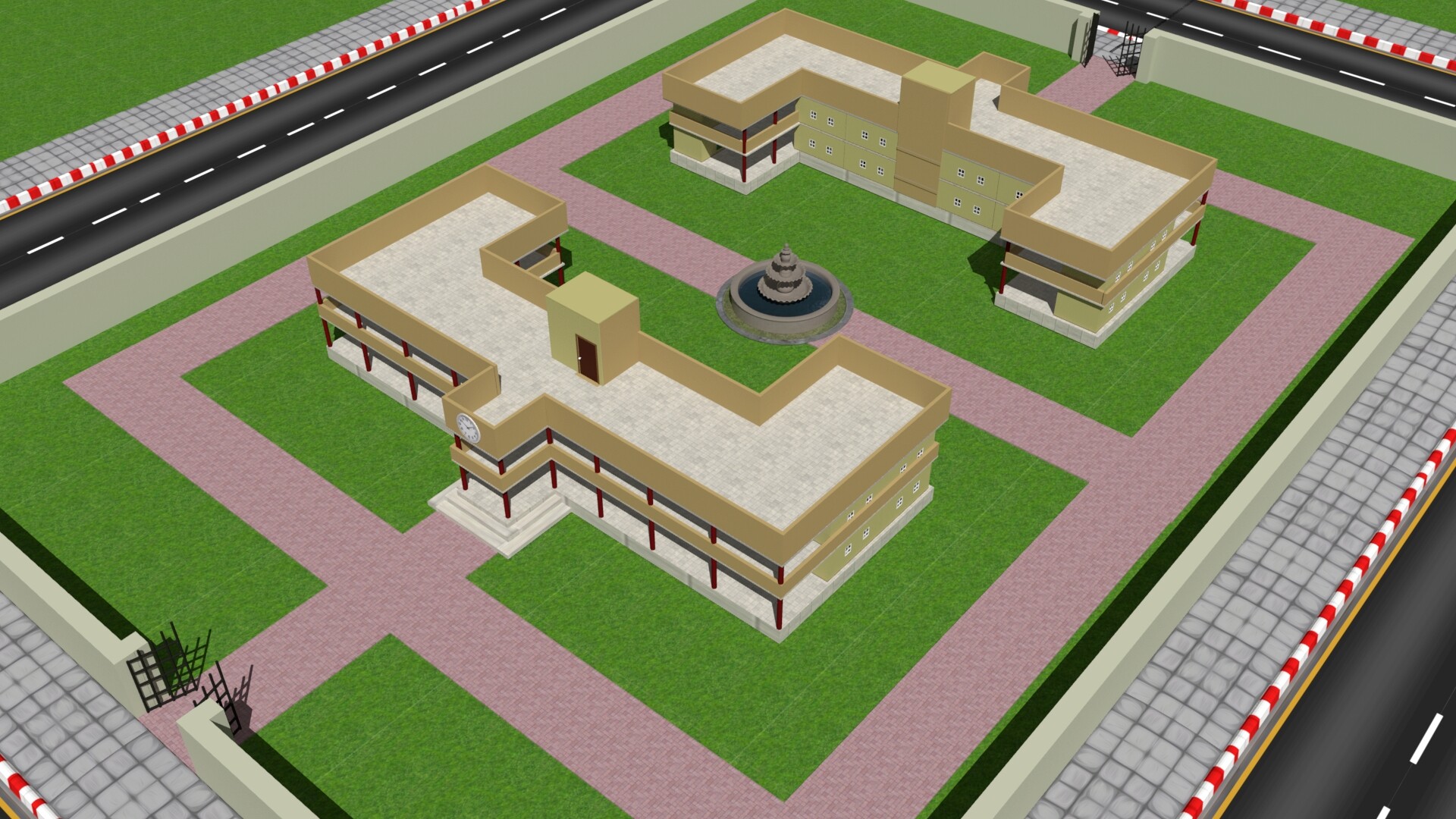 ArtStation - Low Poly School Model