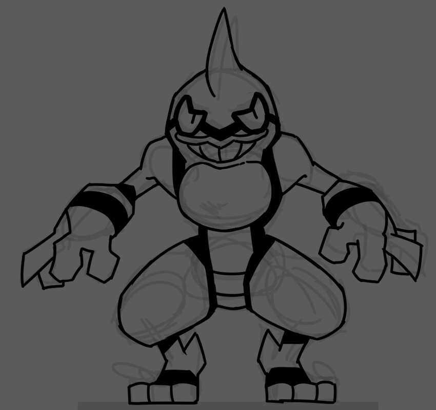 toxicroak coloring pages