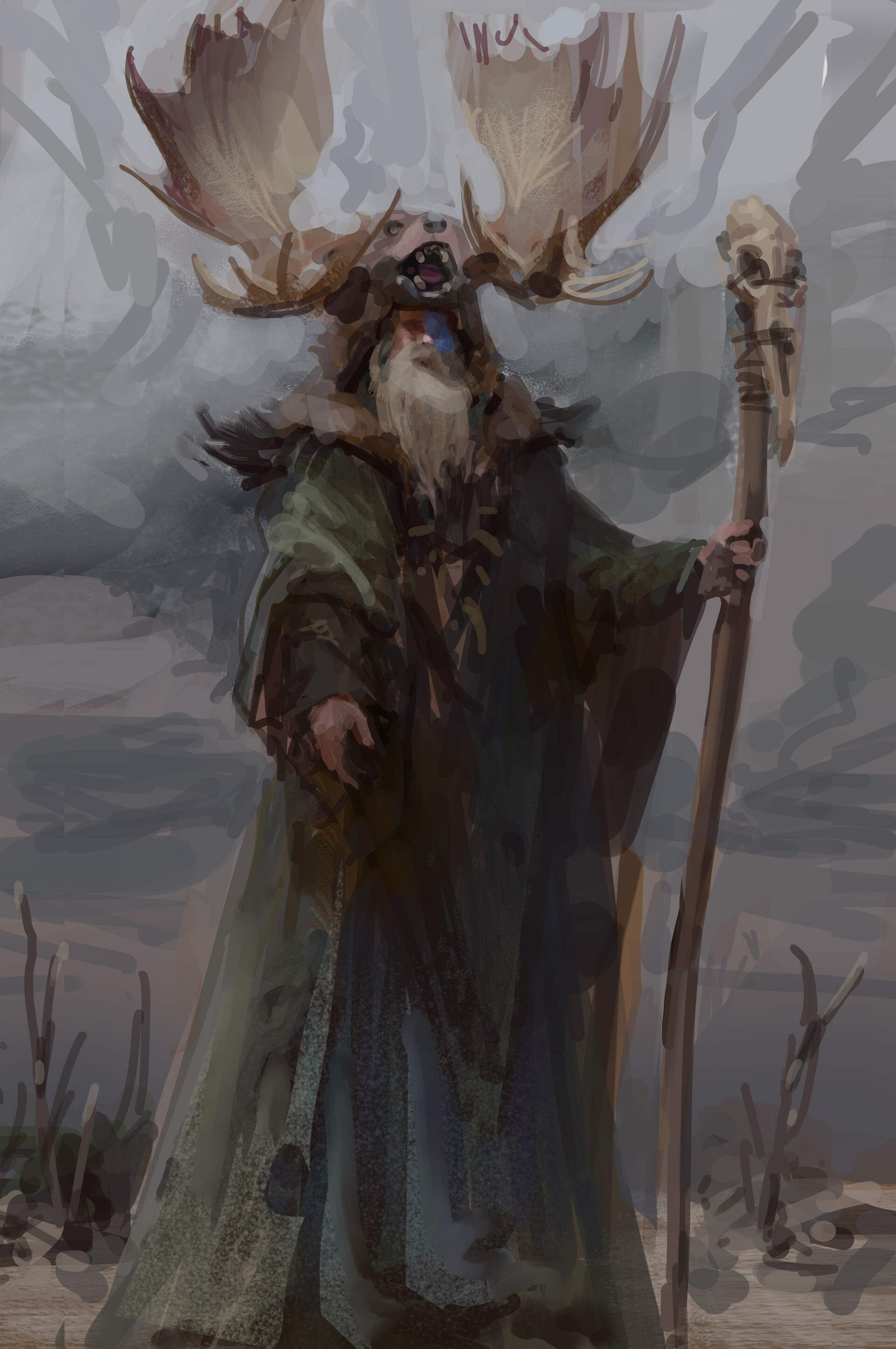ArtStation - Sketch - druid