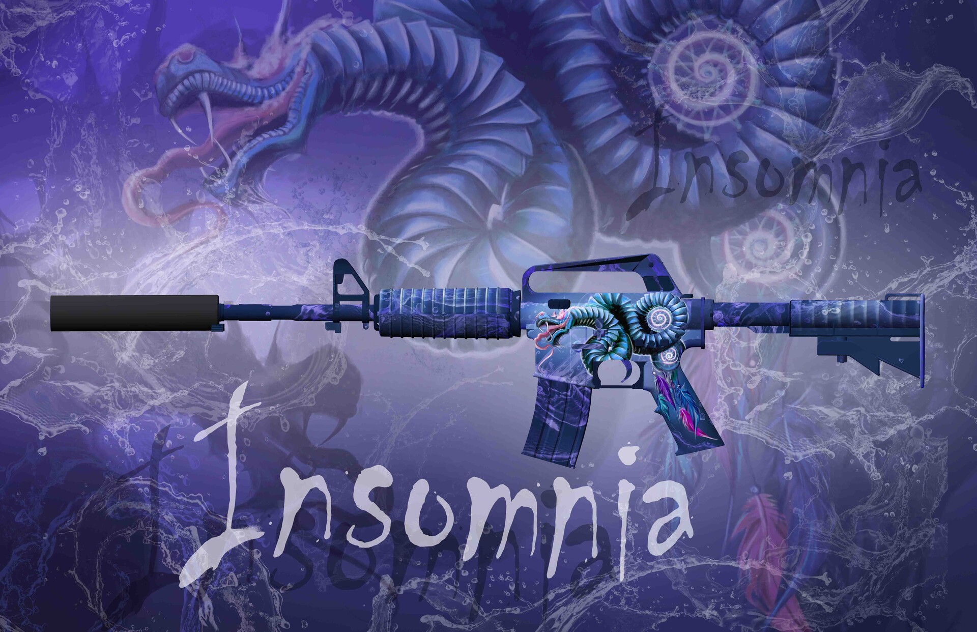 ArtStation - Insomnia. Skin for the contest "Dreams and nightmares"