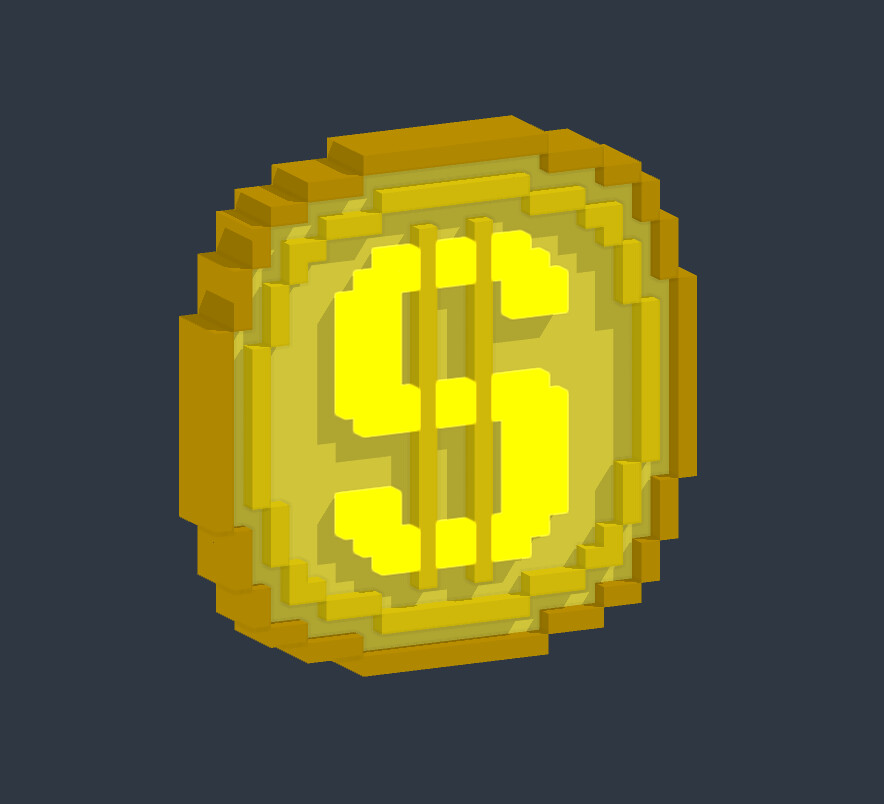 ArtStation - Sandbox Coin (VoxEdit) (Sandbox)