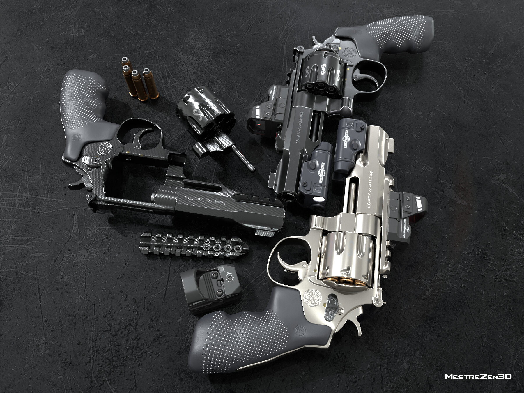 ArtStation - Revolver Magnum 357