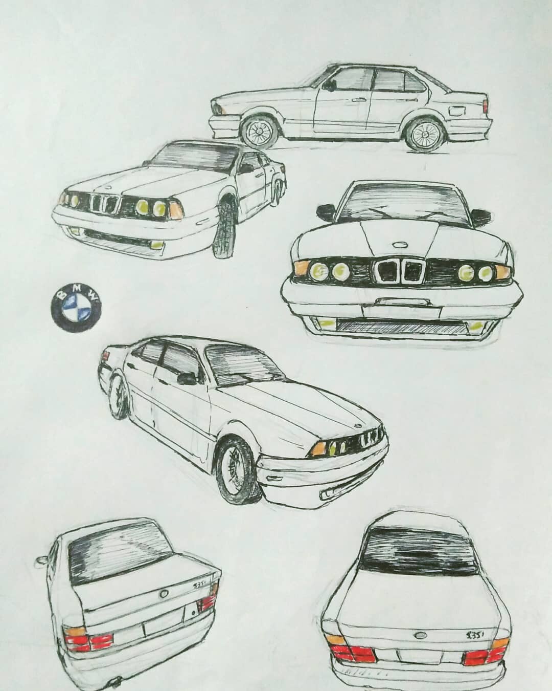 ArtStation - bmw 535i e34