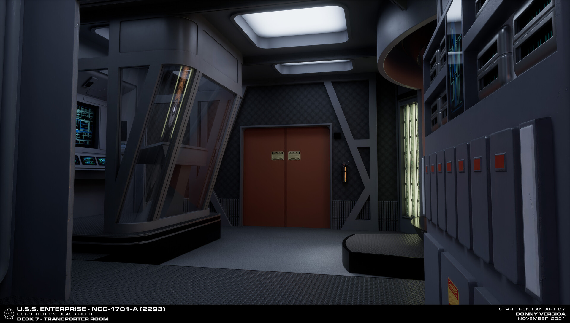 Donny Versiga - U.S.S. Enterprise NCC-1701-A Transporter Room -- Star ...