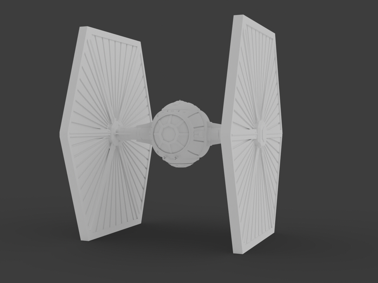 ArtStation - Simple TIE Fighter