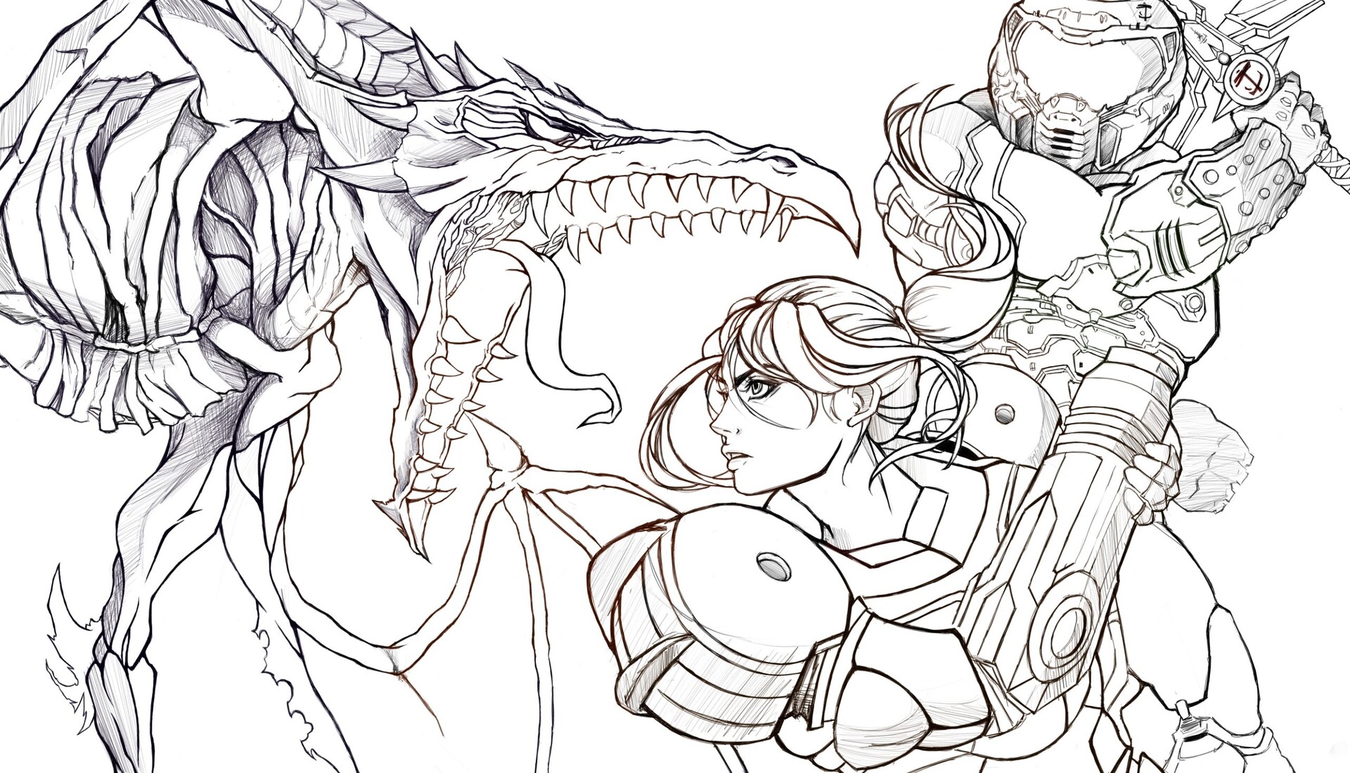 super metroid coloring pages