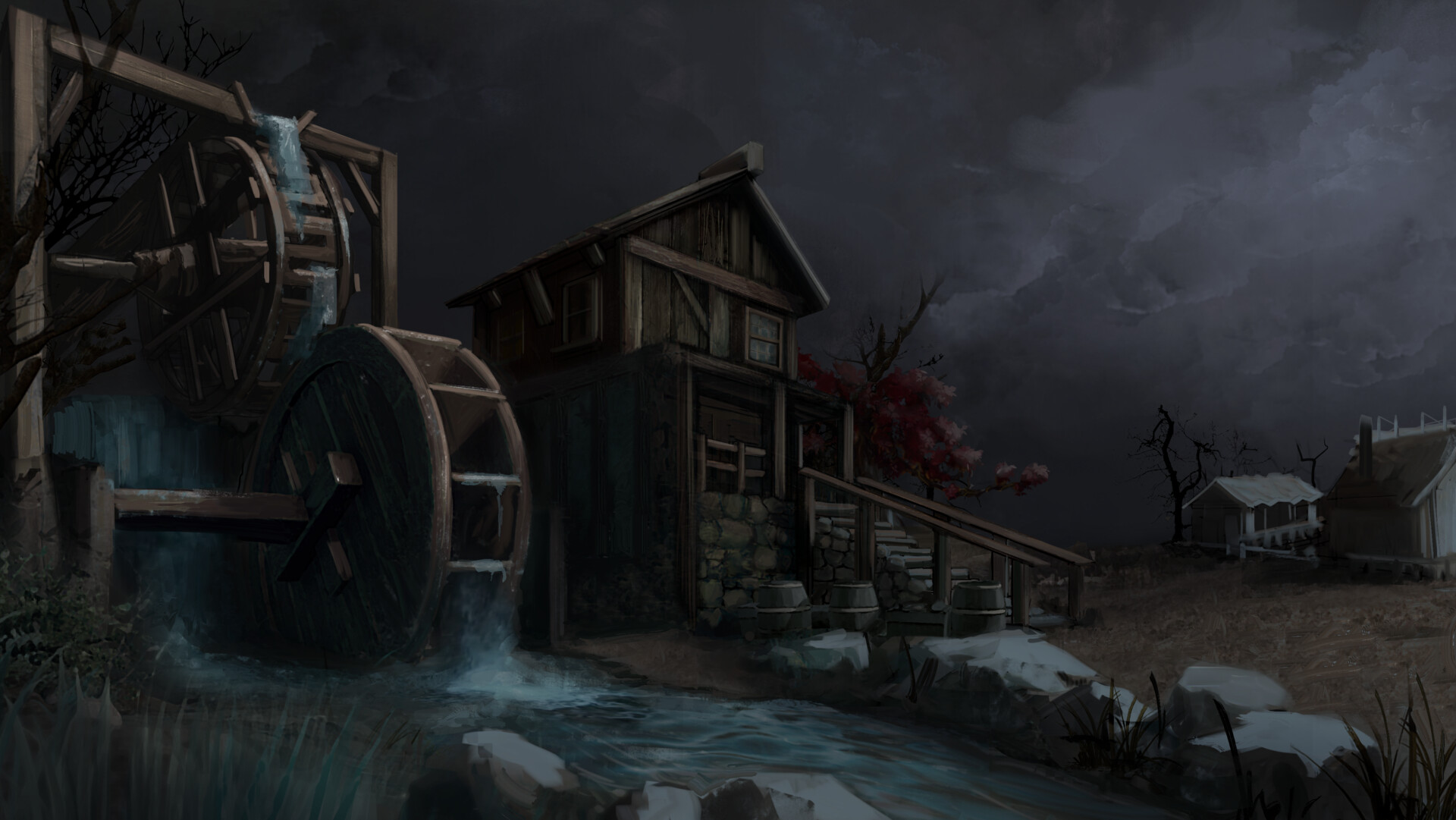 ArtStation - Water wheel