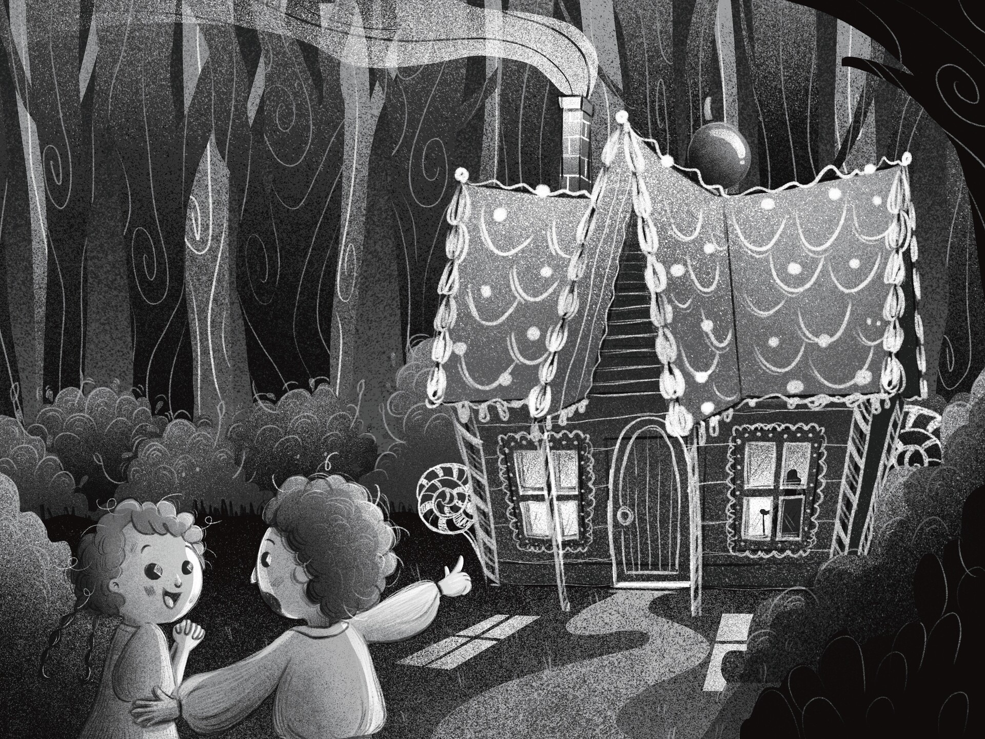 academy.monsterlab - Hansel Gretel - Exercise in Illustration subject