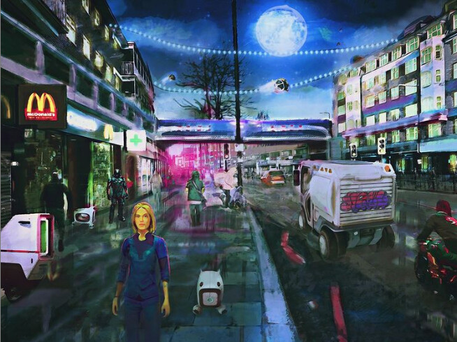 ArtStation - cyberpunk london