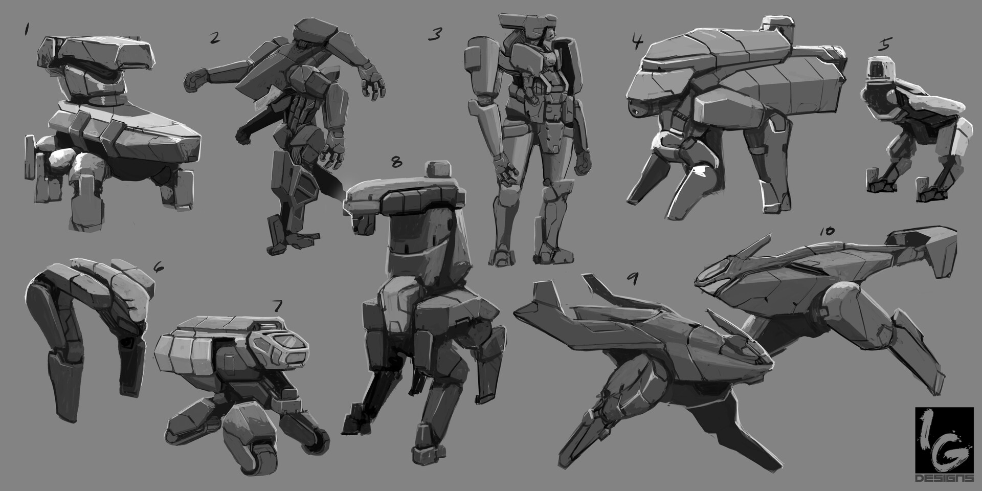 ArtStation - Mech Vehicle Thumbs