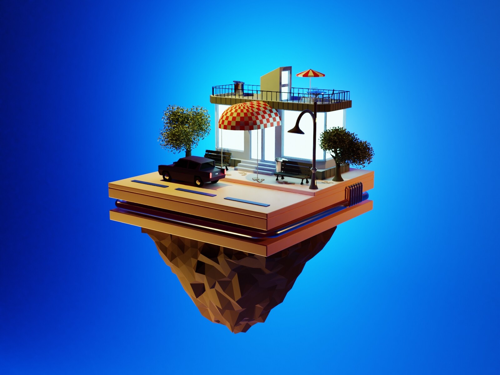 ArtStation - Low Polly Scene