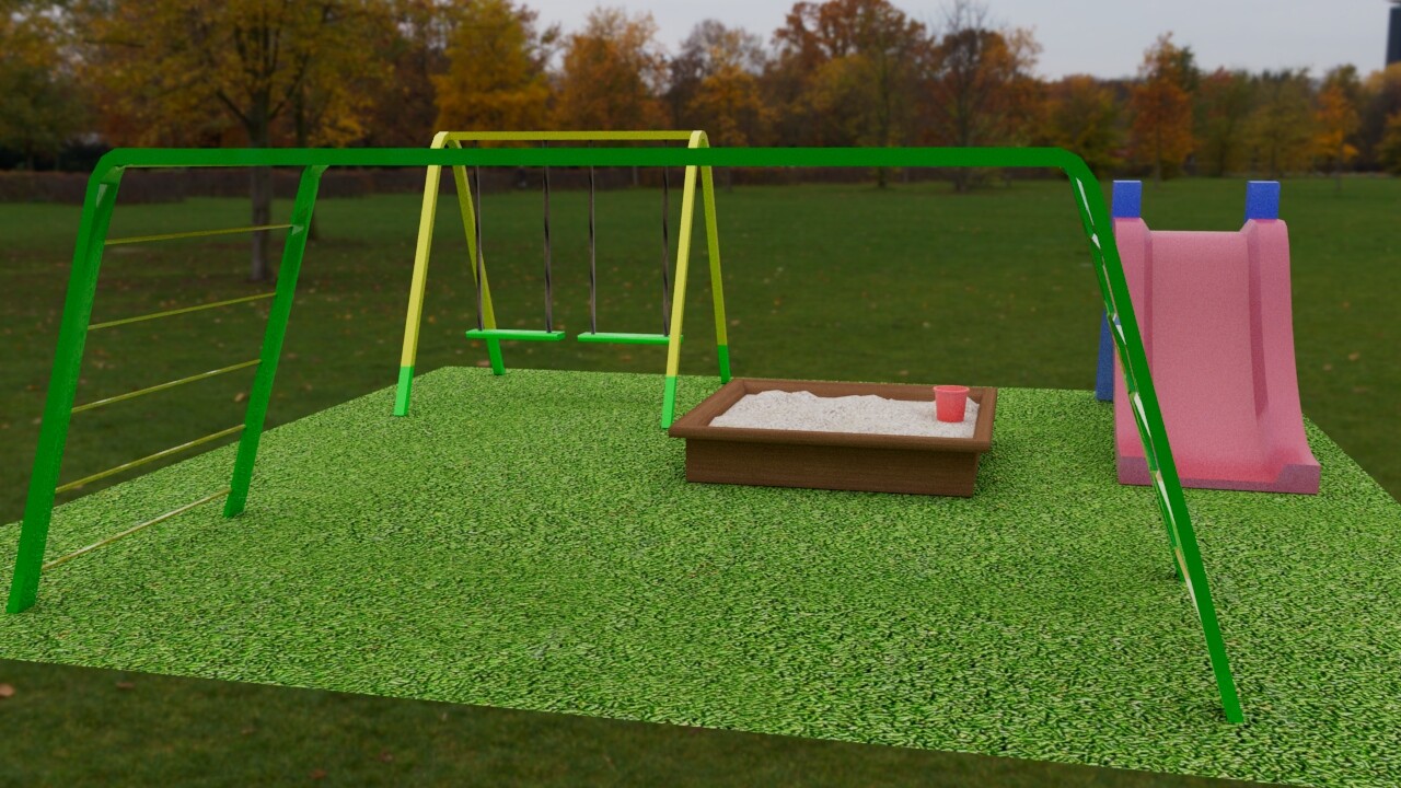 ArtStation - TSA3 playground Arnold render